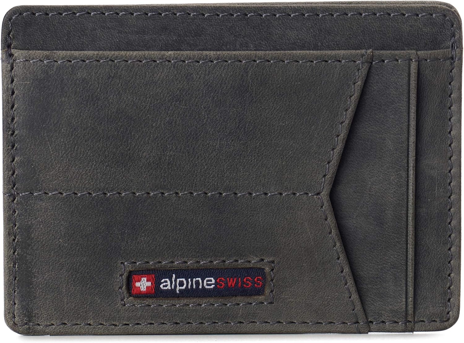 Amazon.com: Alpine Swiss RFID Minimalist Oliver Front Pocket Wallet For ...