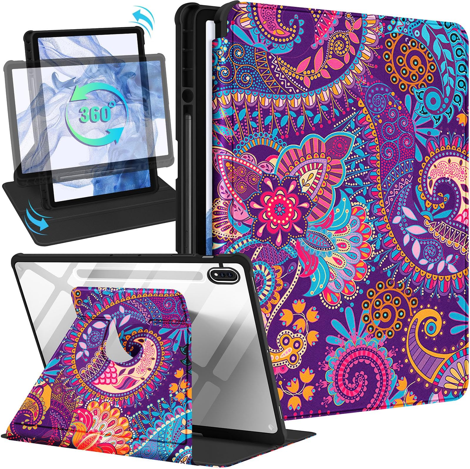 Amazon.com: Kidcube for Samsung Galaxy Tab S9 Plus/S9 FE Plus Case 12.4 ...