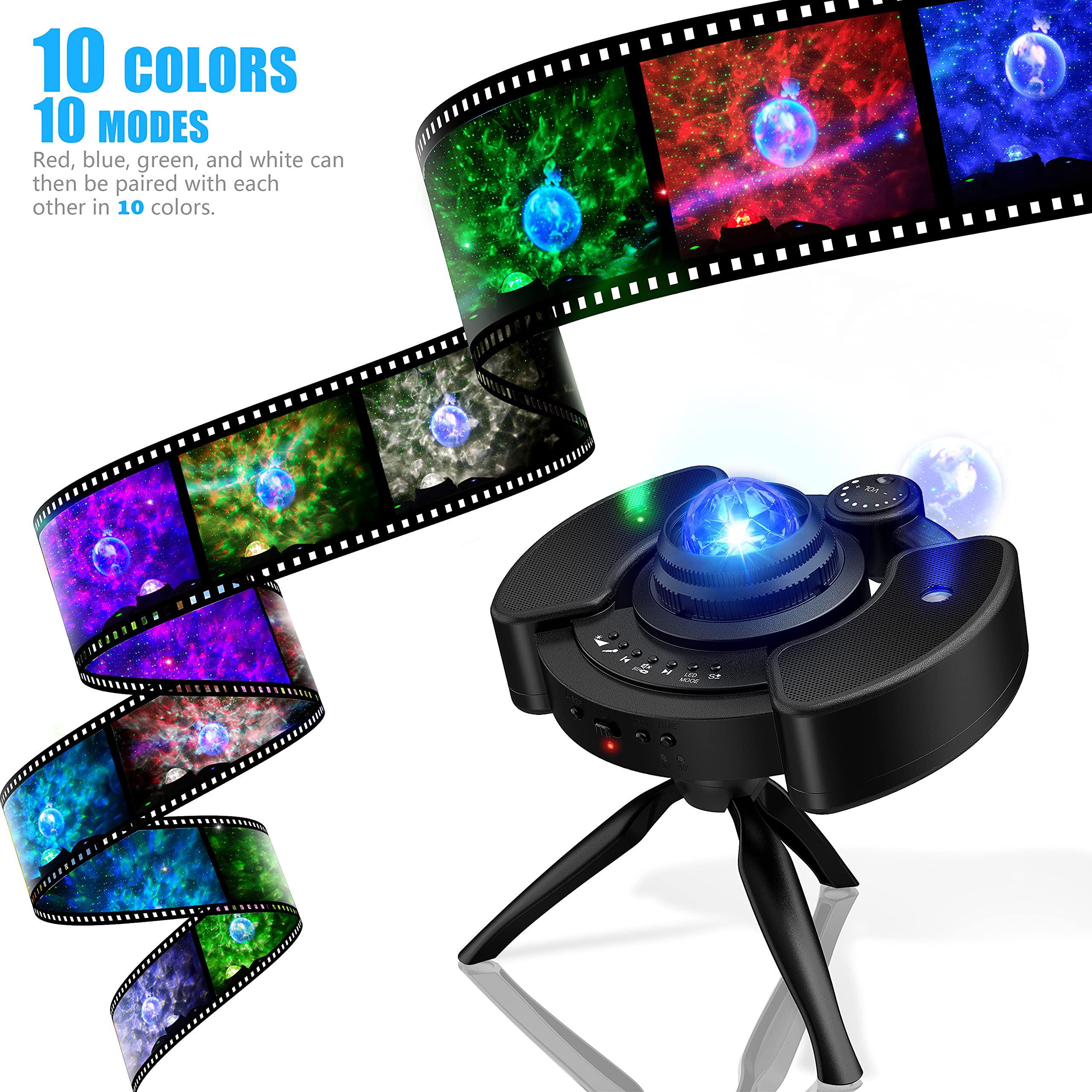 Star Projector Bedroom TIK Tok Night Light USB Operated with Adjustable ...
