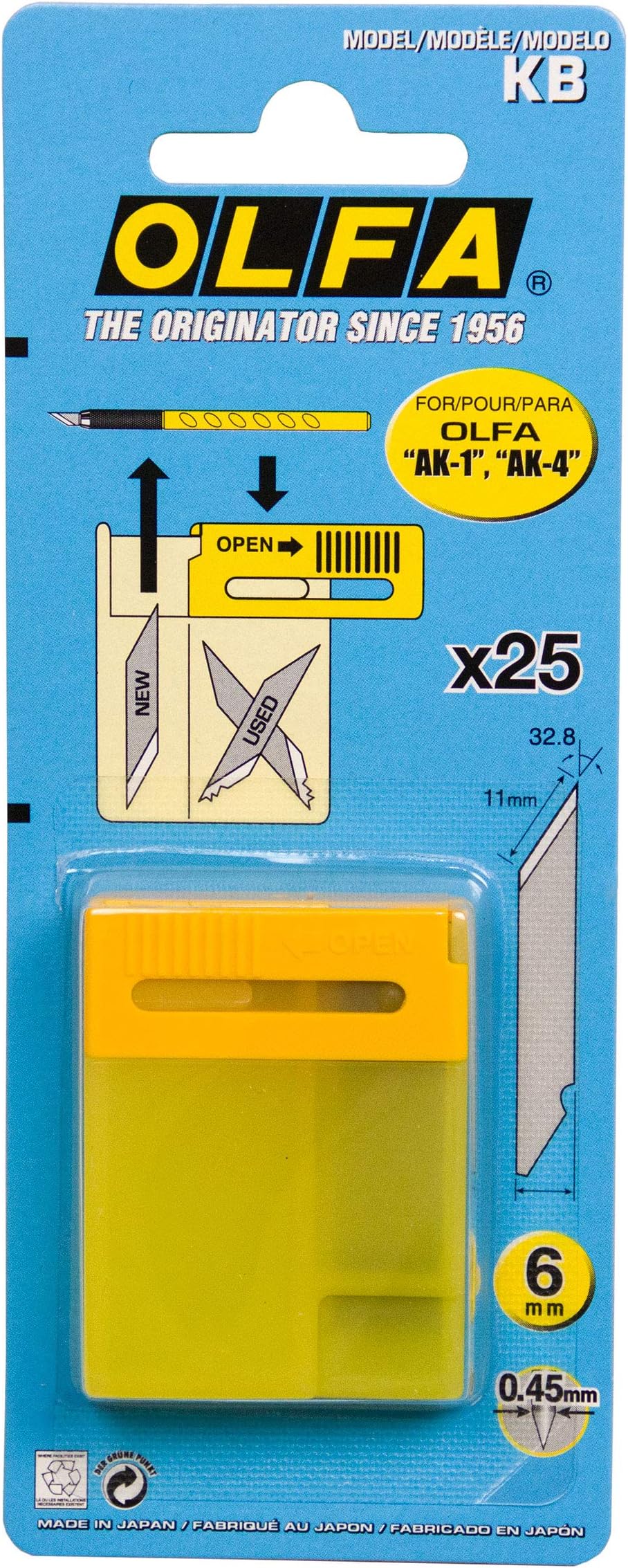 Olfa Stainless Steel 6-Piece Stencil Blade, Silver : Amazon.co.uk: Home & Kitchen