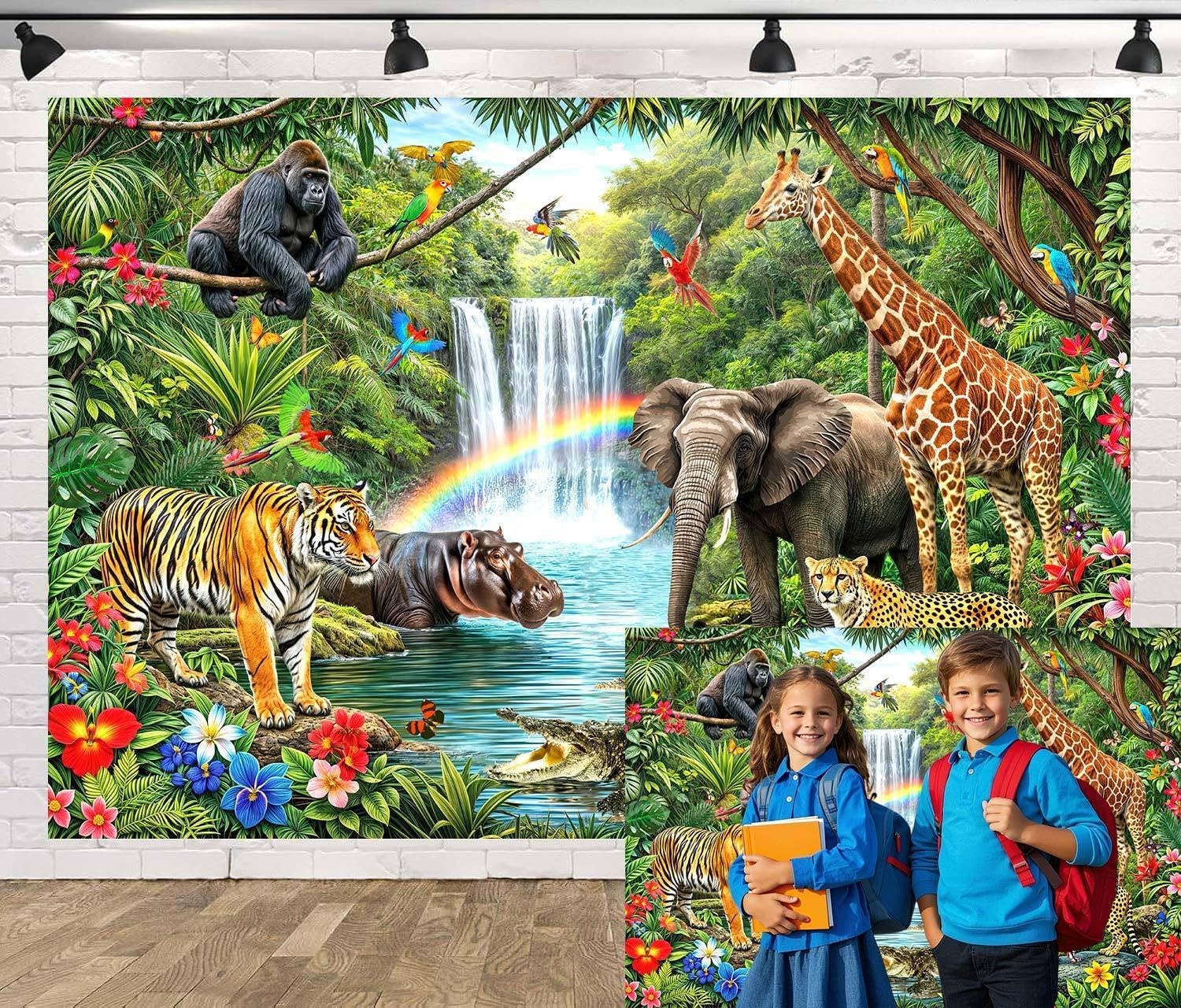 Amazon.com : VBS 2026 Rainforest Falls Backdrop, Tropical Rain Forest ...