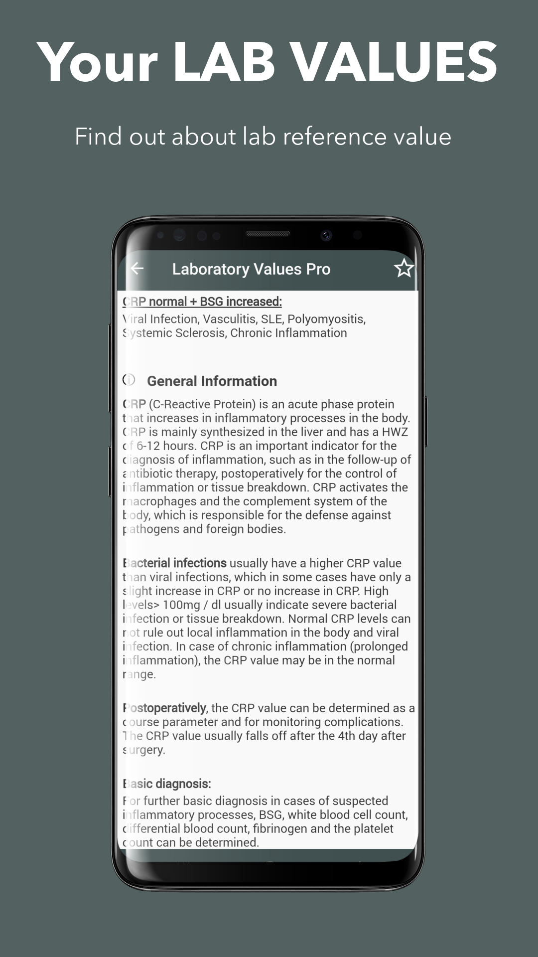 Laboratory Lab Values Pro - App on Amazon Appstore