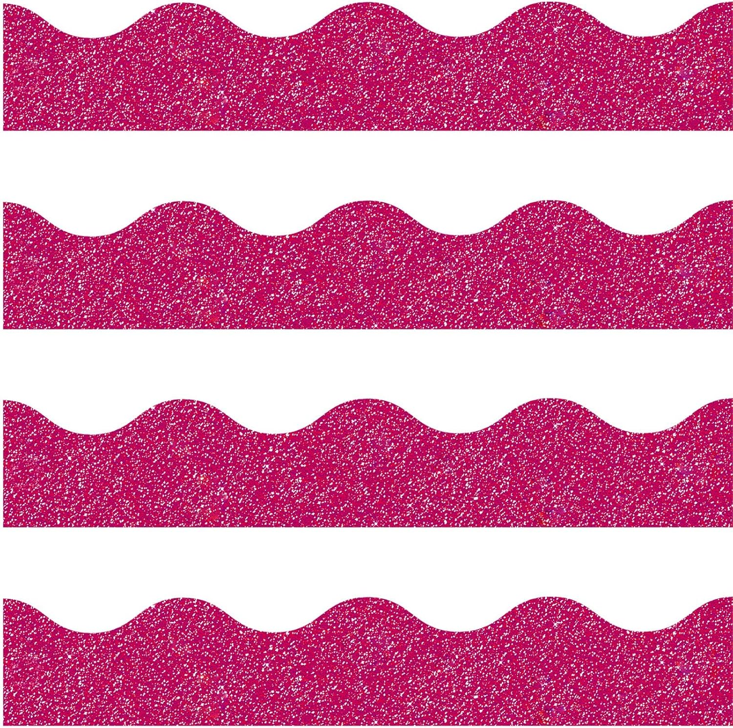 Amazon.com: Crtiin 55.8 Feet Bulletin Board Border Shiny Scalloped ...