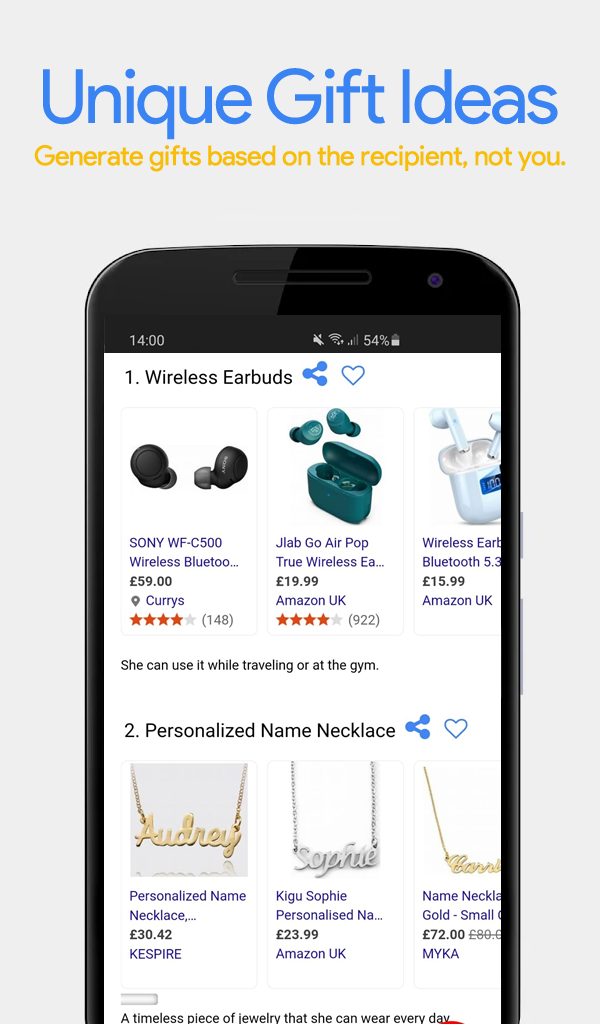 GiftHuntr - Gift Ideas - AI Powered Personalized Gift Finder - App on ...