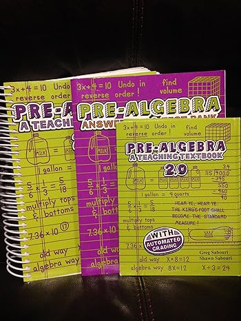 Amazon.com: Teaching Textbooks Pre Algebra 2.0 (Book, CD-Roms & Answer ...