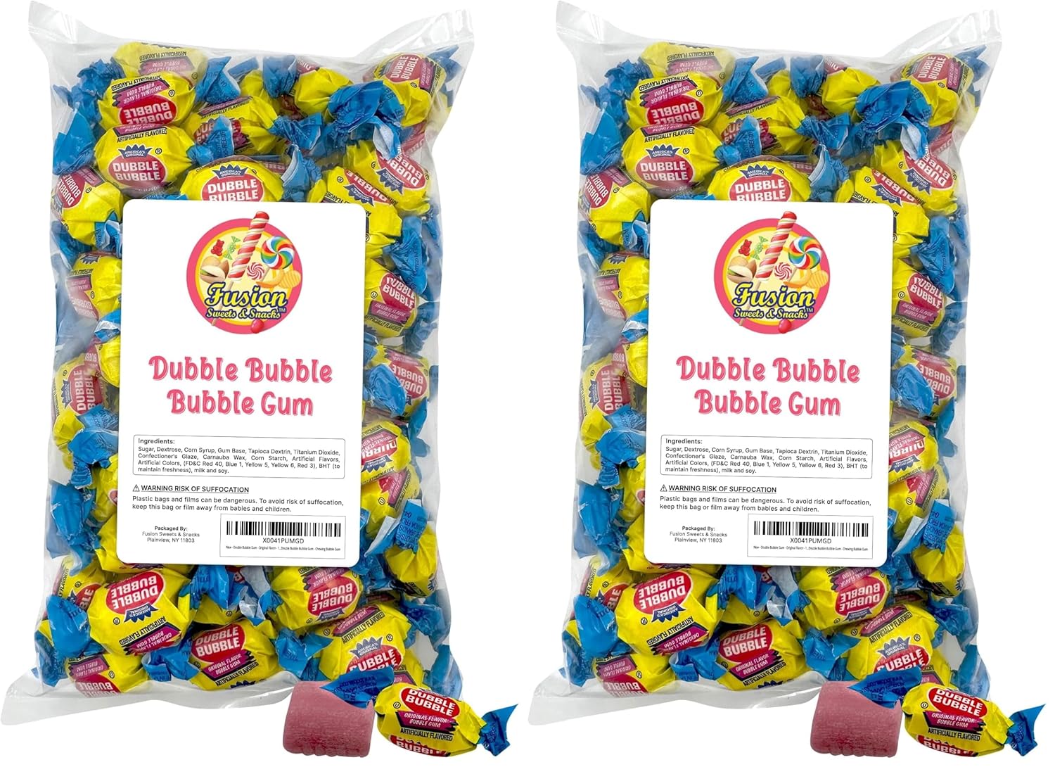 Amazon.com : Dubble Bubble Original Flavor Gum - 1 Pound Individually ...