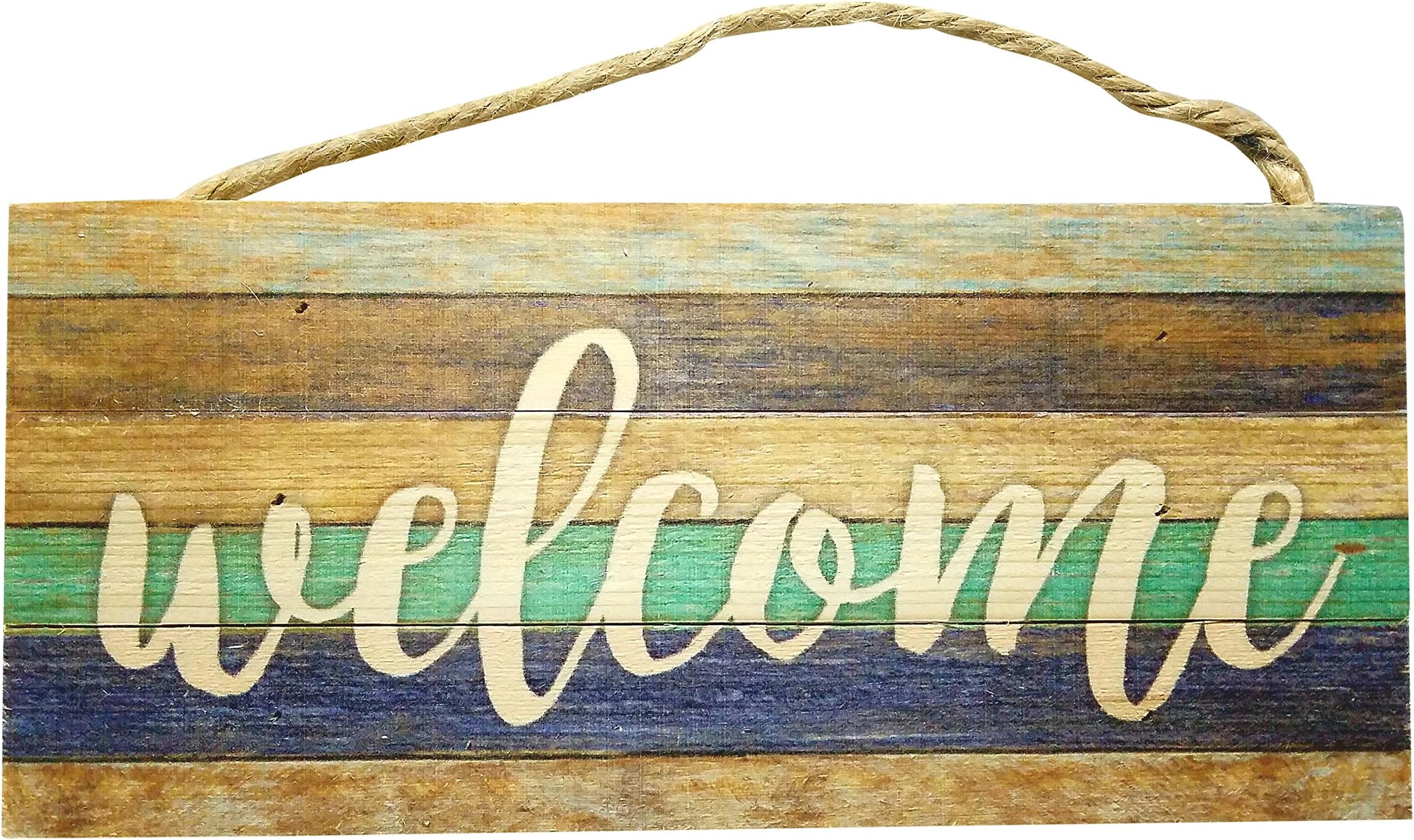 Amazon.com: Welcome Door Sign, Welcome To Our Happy Place Front Door ...