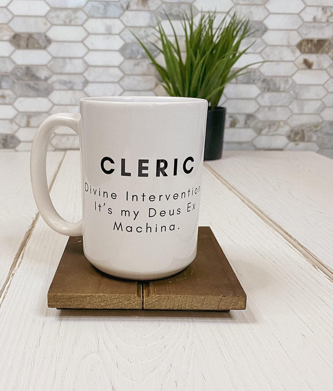Amazon.com: DND Cleric Mug Deus Ex Machina : Home & Kitchen