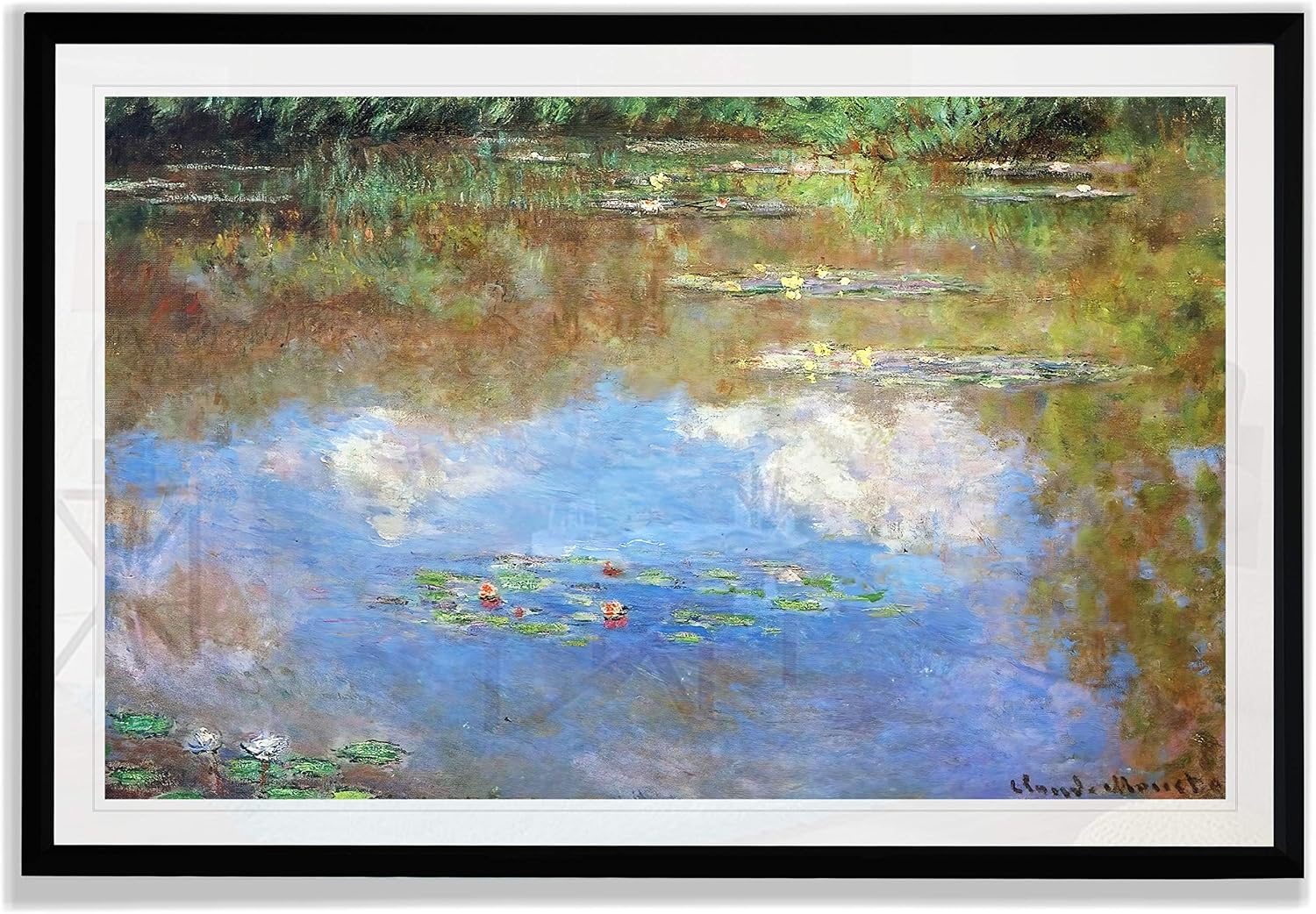 Amazon.com: Water Lilies, The Clouds, 1903 By Claude Monet Fine Giclee ...