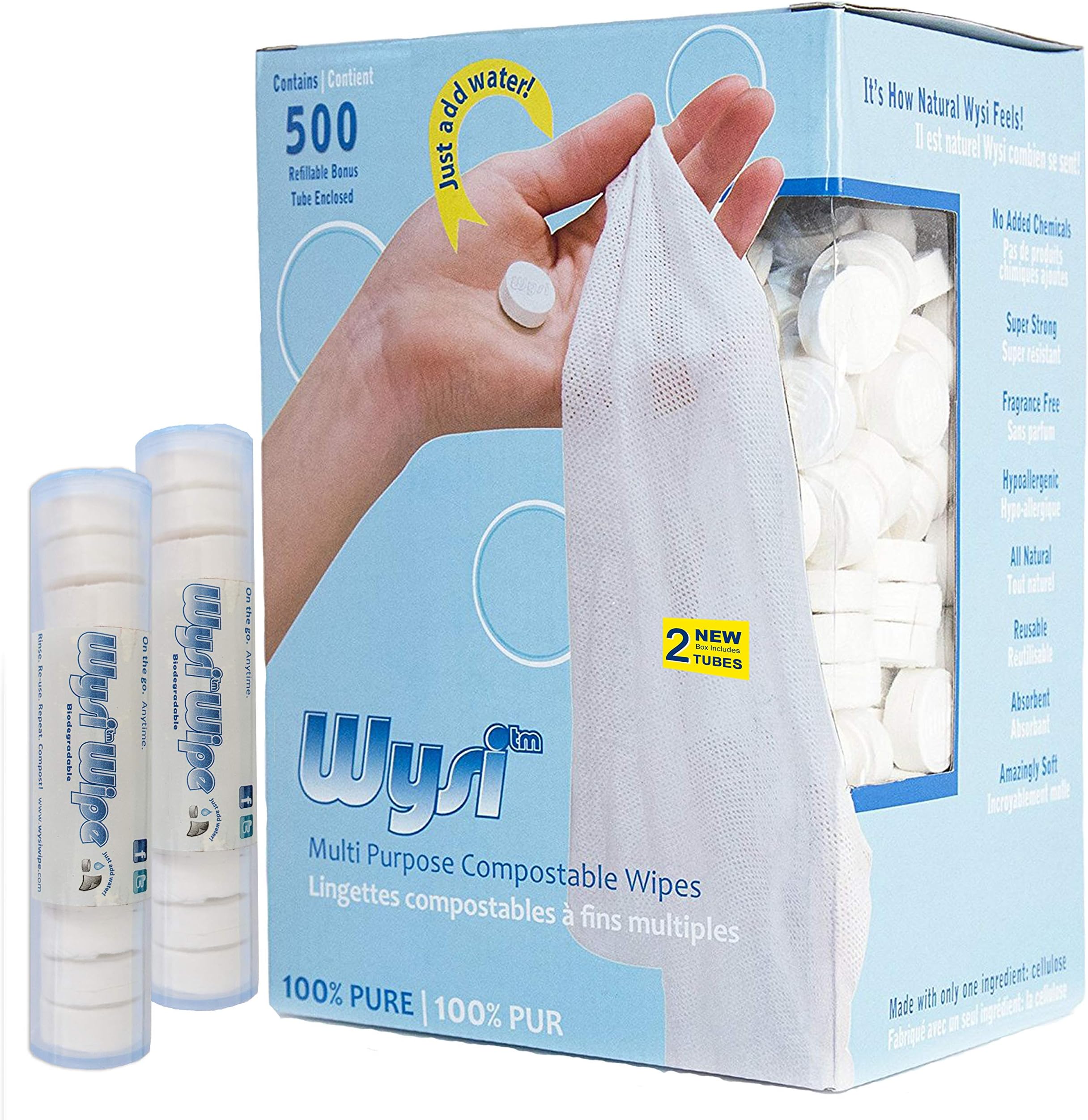 Amazon.com: WYSI Multi-Purpose Cloths - 12x15" Expandable Towel Tablet ...