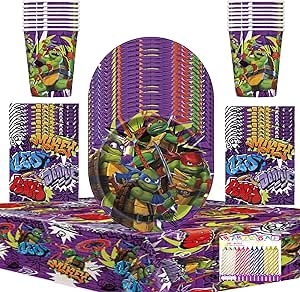 Amazon.com: TMNT Mutant Mayhem Party Supplies Pack for 16 – Officially ...