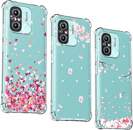 KJYLPO Pack of 3 Case for Xiaomi Redmi 12C, Thin Soft TPU Silicone ...