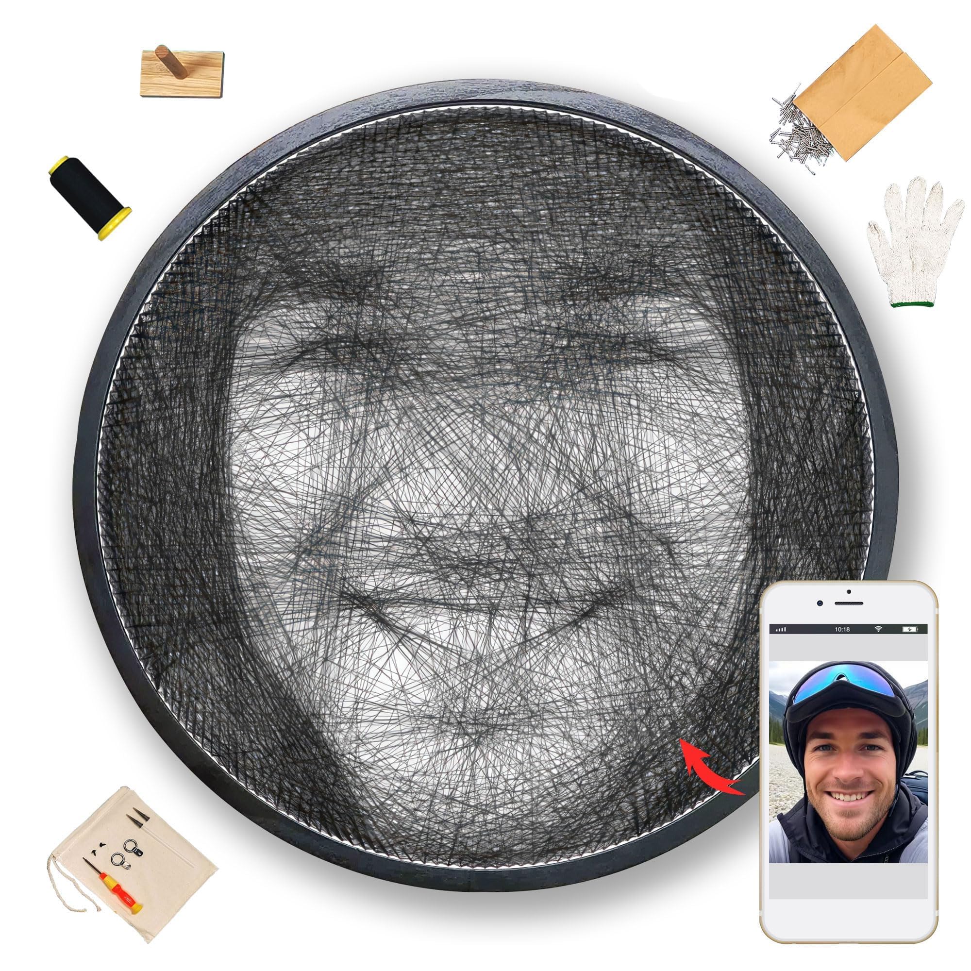 Amazon.com: SimpleVibesXinPuwei Custom Thread Photo Personalized Gifts ...