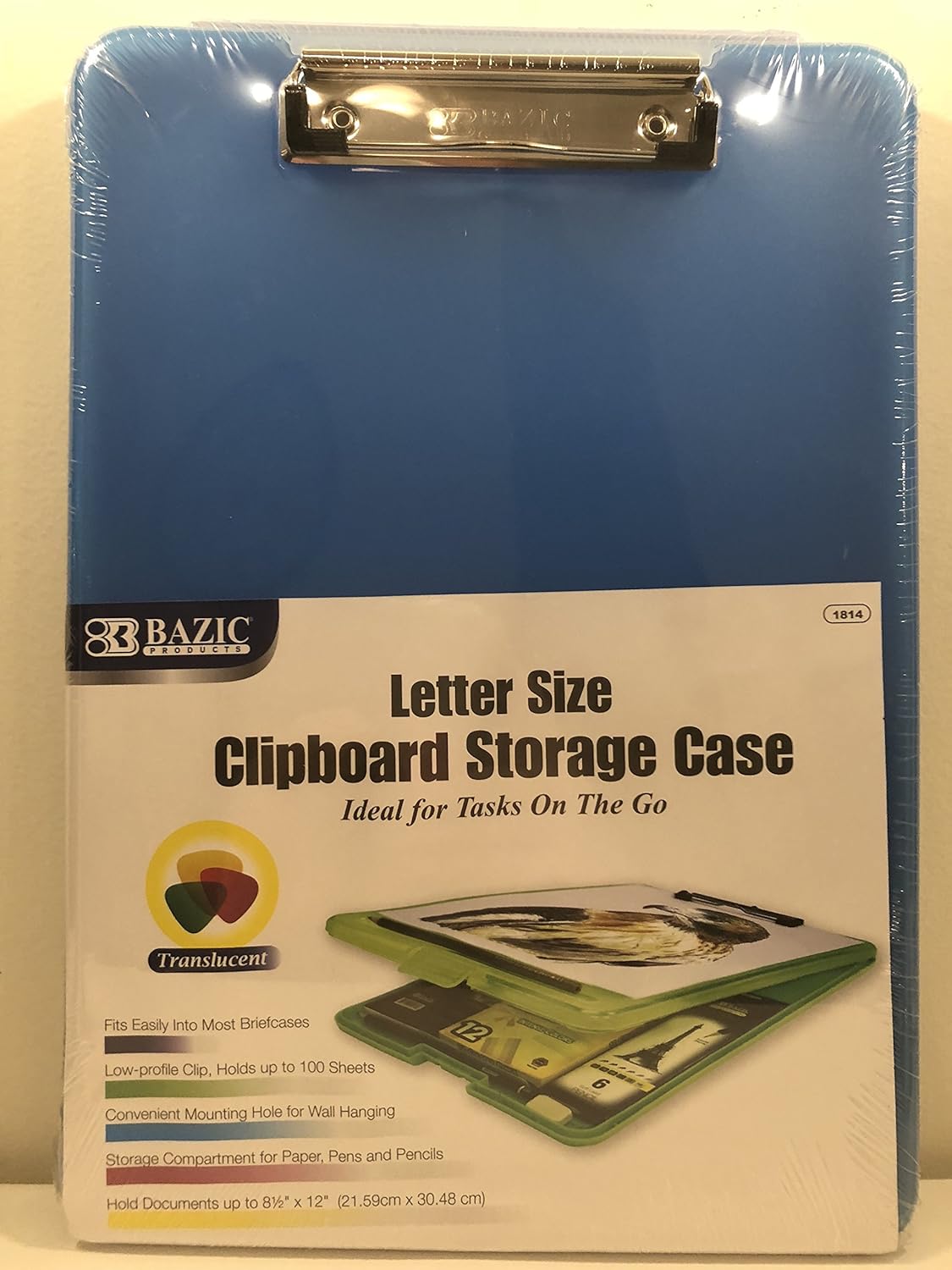 Amazon.com : Economical Letter Size Clipboard Storage Case (Top-Hinged ...