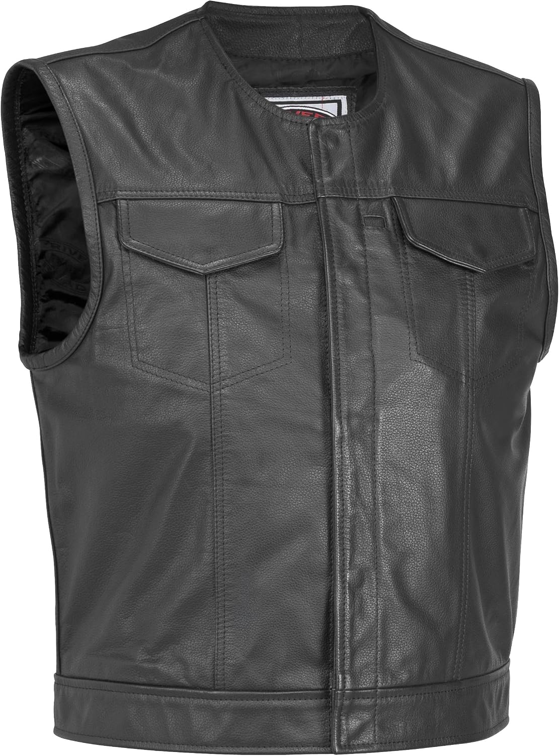 River Road Mens Vandal Classic Leather Vest - Small at Amazon Men’s ...