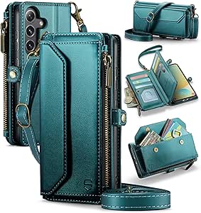 Amazon.com: Strapurs Wallet Case Compatible with Samsung Galaxy S24 FE 5G RFID Blocking 10-Card ...