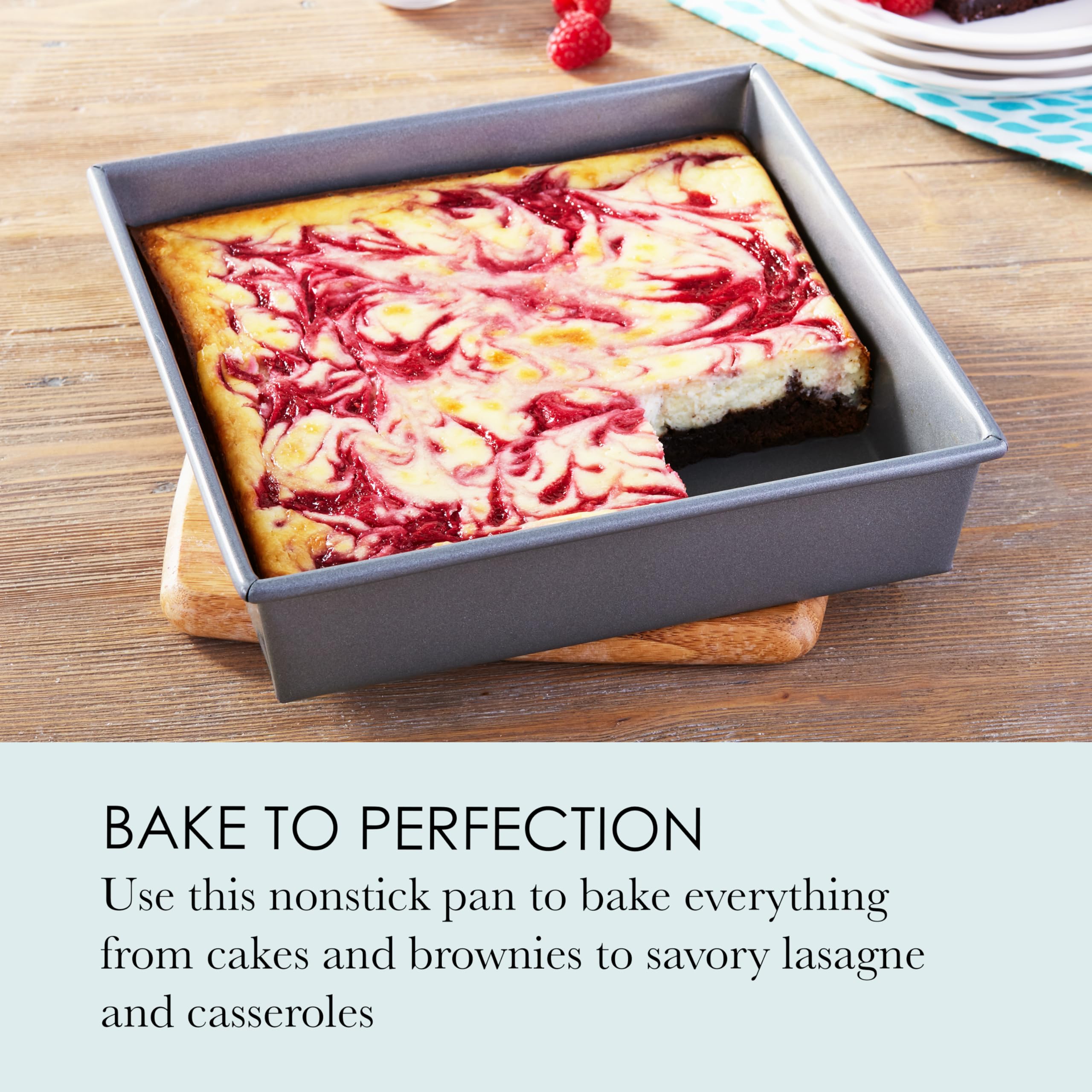 Snapklik.com : Chicago Metallic Commercial II Non-Stick 9-Inch Square ...