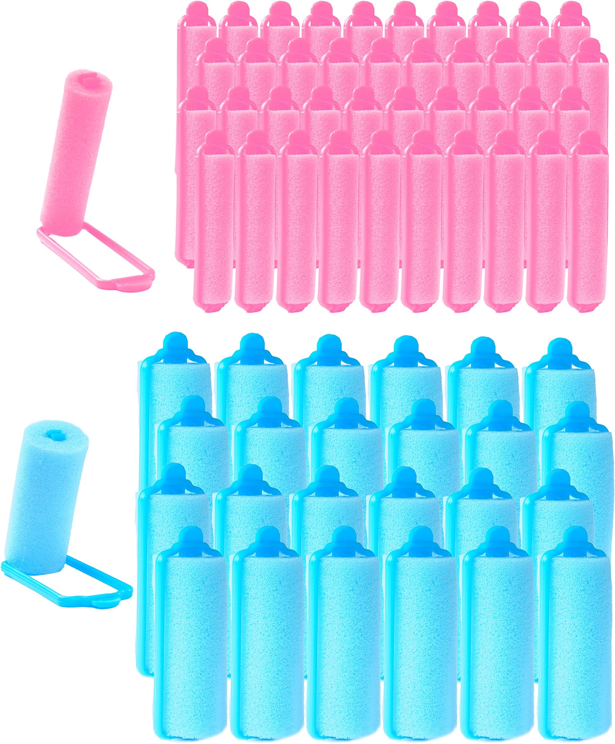 Amazon.com : Annie Salon Style Small Foam Hair Rollers - 5/8" Blue - 14 ...