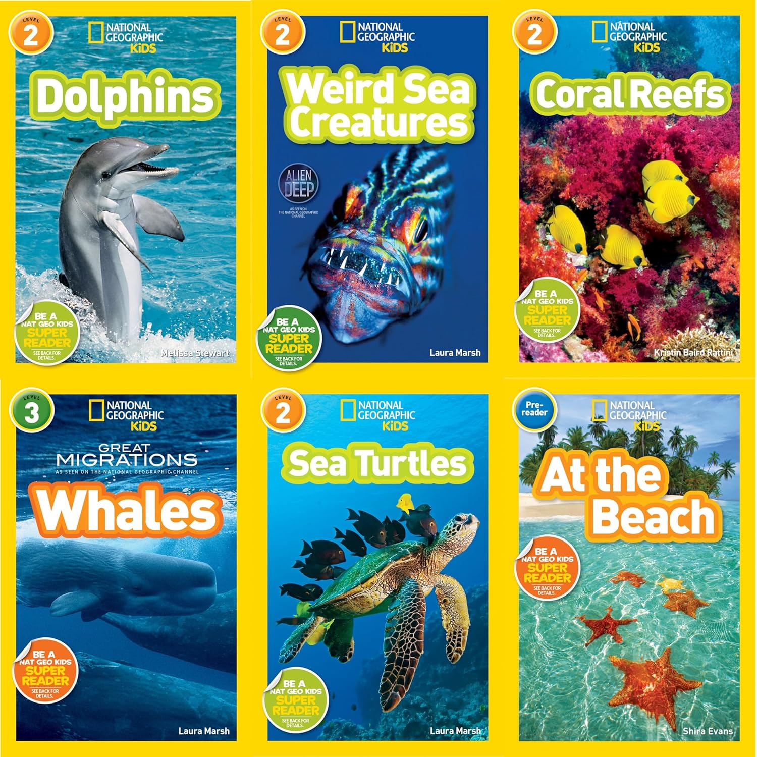 National Geographic Kids Ocean Life Six Book Set : Weird Sea Creatures ...