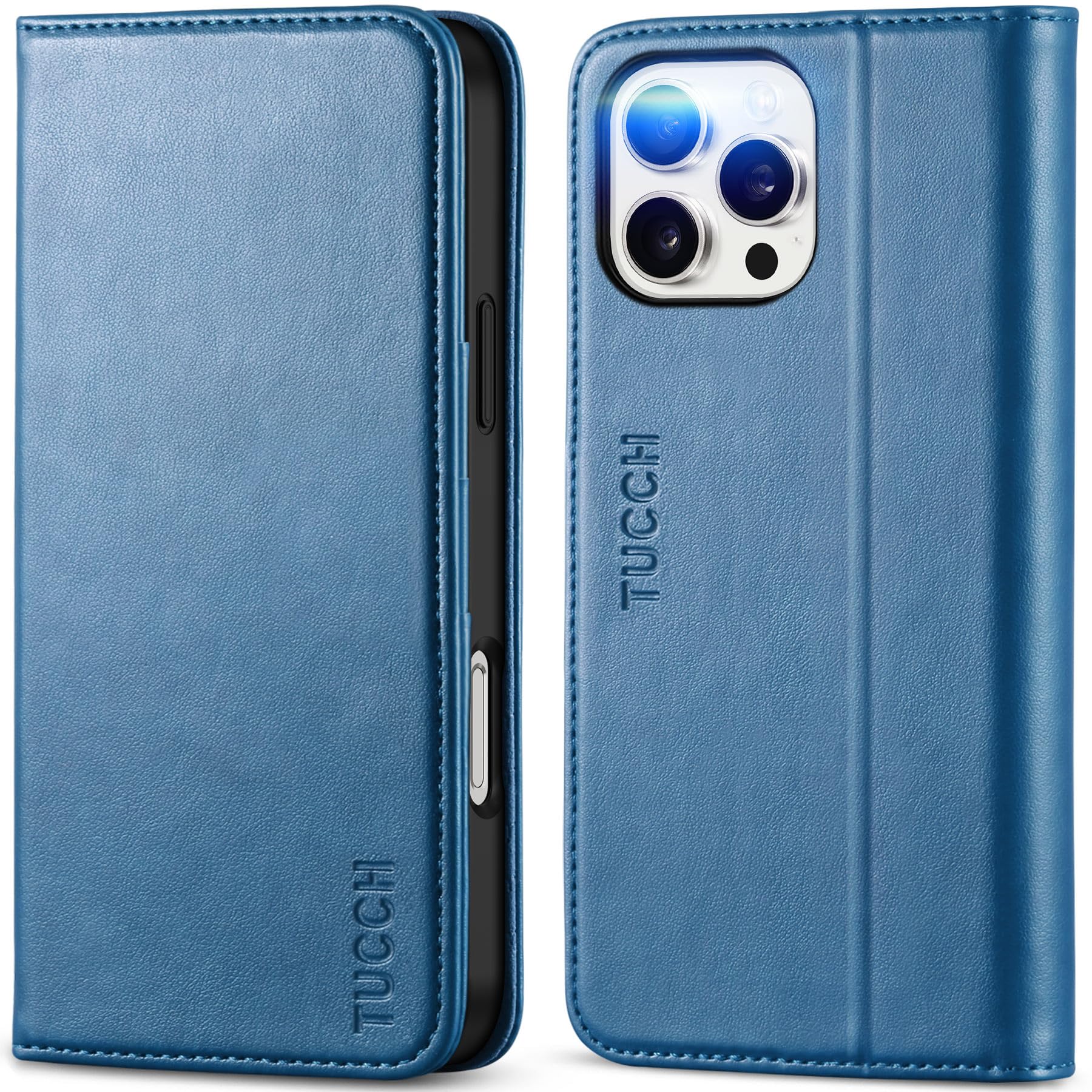 Amazon.com: TUCCH Case for iPhone 16 Pro Max Wallet Case, Kickstand PU ...