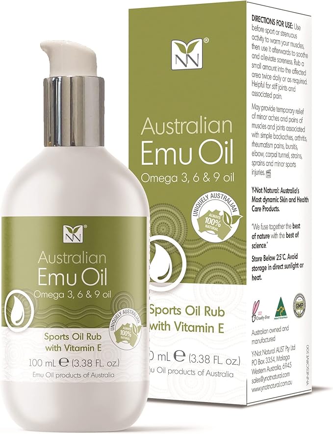 Amazon.com: Y-Not Natural Omega 369 Sports Oil Rub with Vitamin E ...