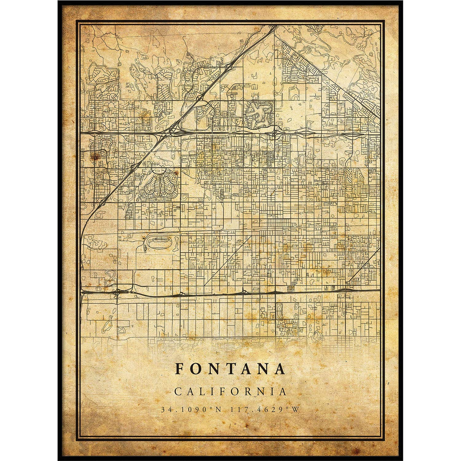 City Of Fontana Ca Map