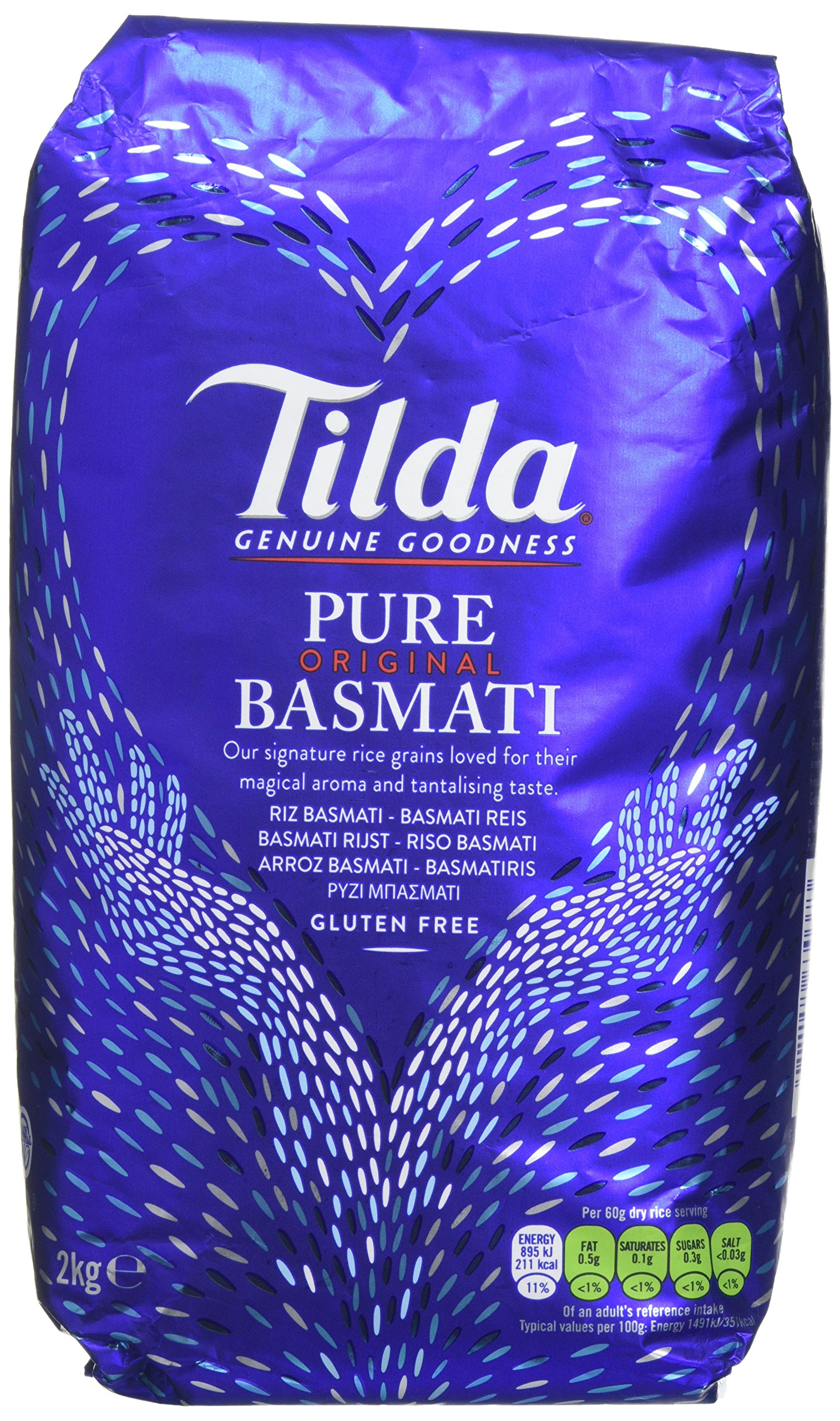 Tilda Pure Basmati Rice 2kg, Pack of 2 : Amazon.co.uk: Grocery