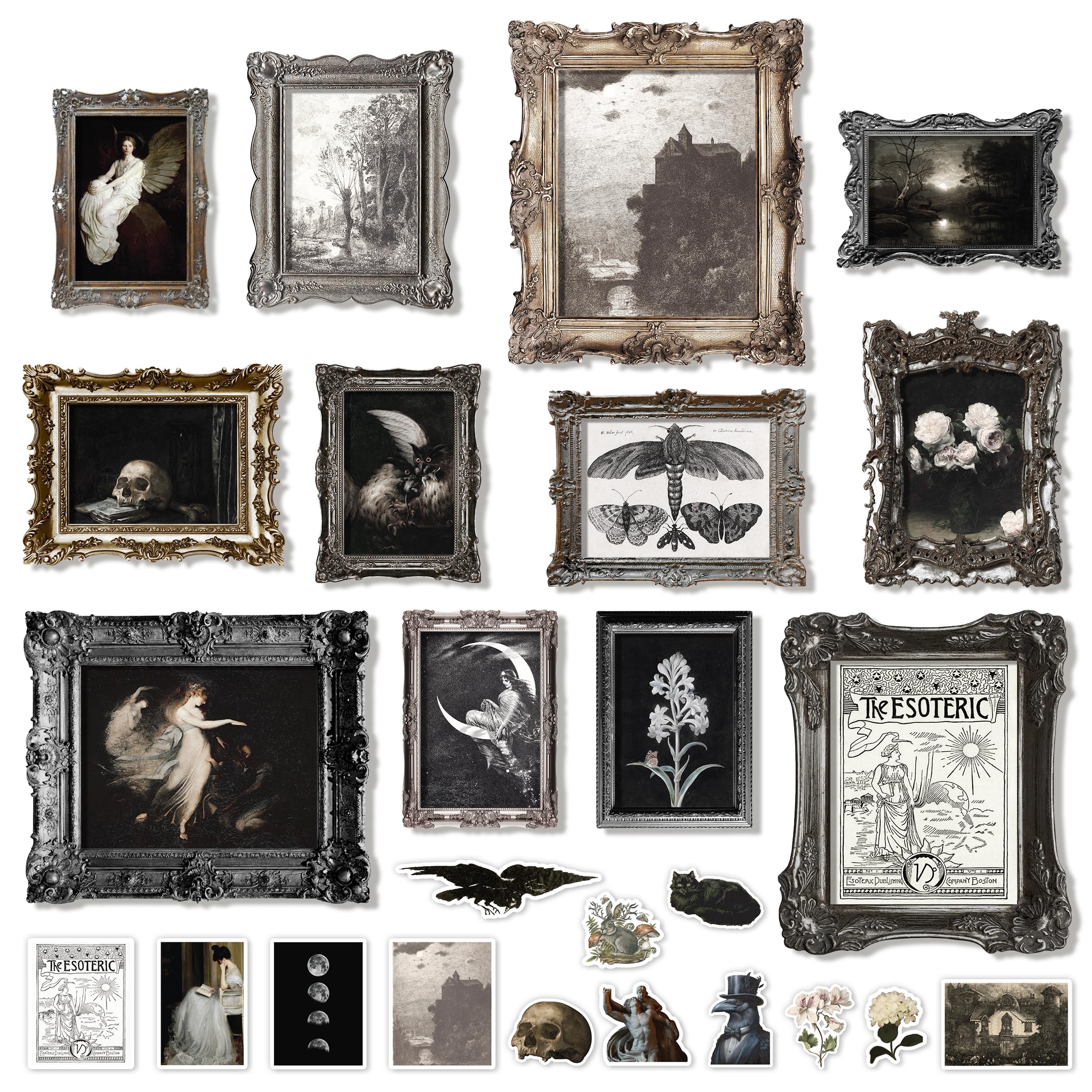 Amazon.com: 97 Decor Gothic Home Decor Aesthetic - Dark Academia Wall ...