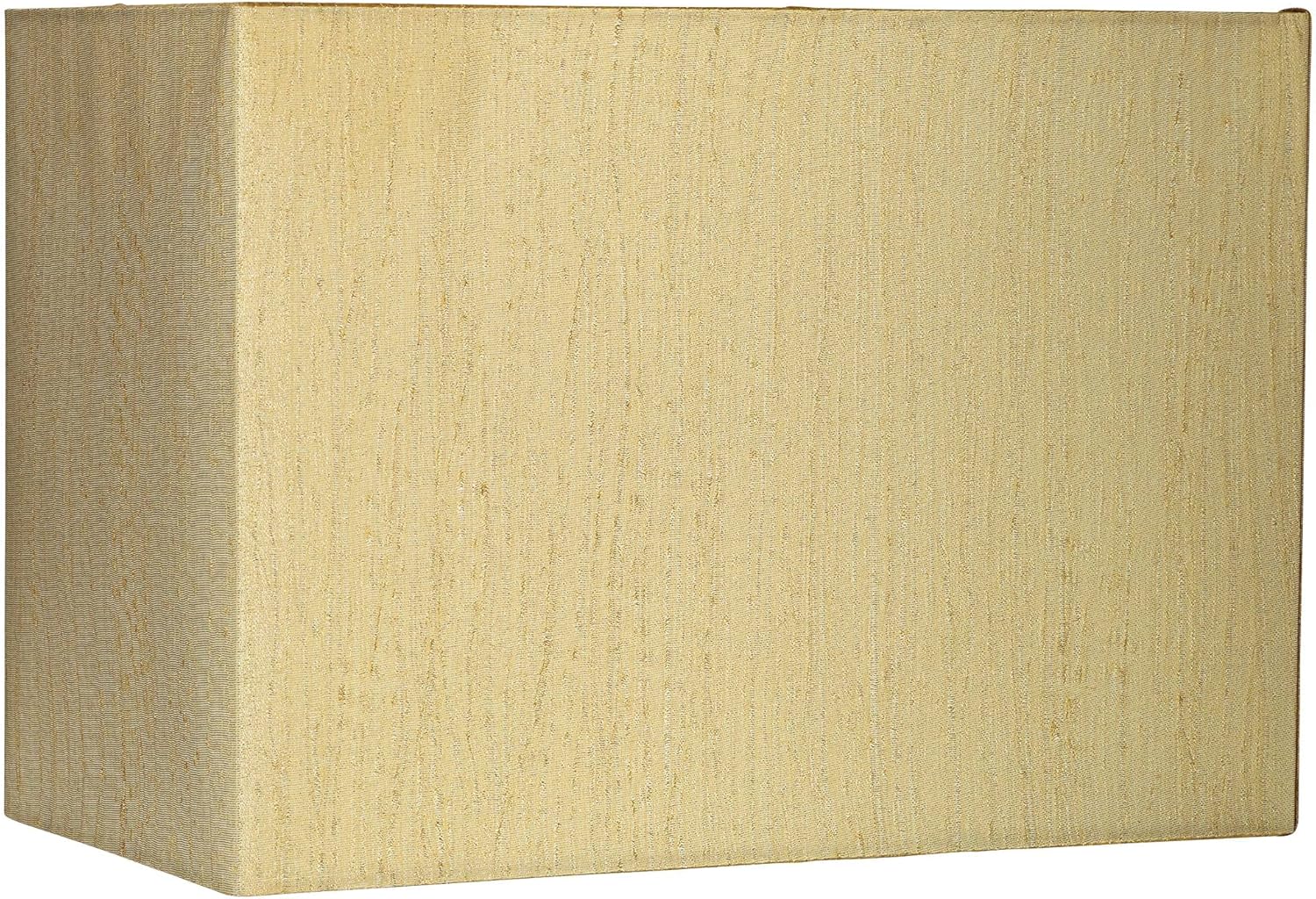 Gold Medium Rectangular Lamp Shade 14" Wide x 8" Deep x 10" High ...