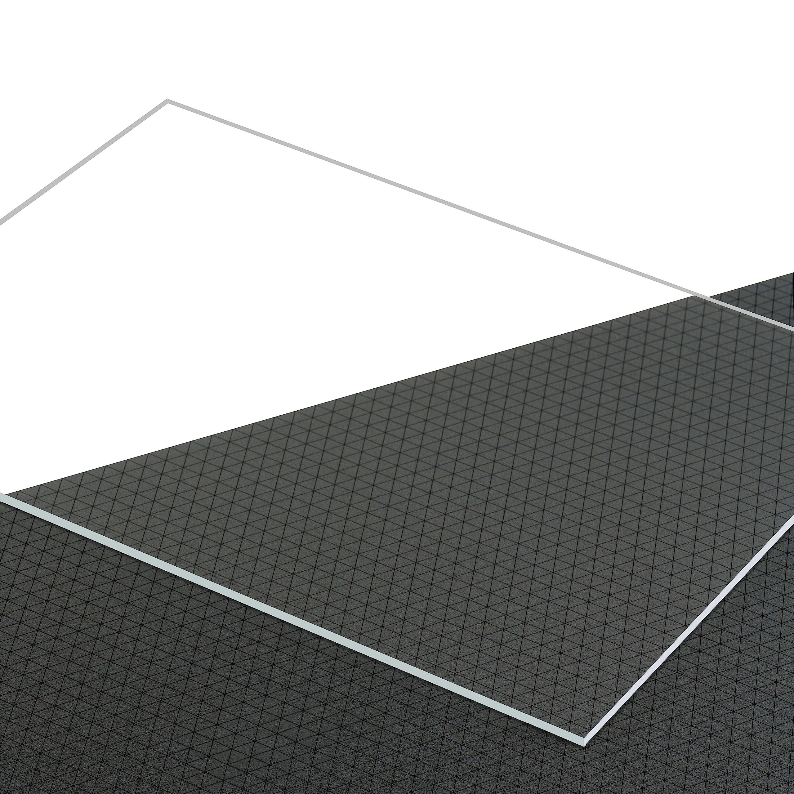 JUKR 3 mm Thickness Clear Transparent Acrylic Sheet 12 x 18 Inch (450 ...