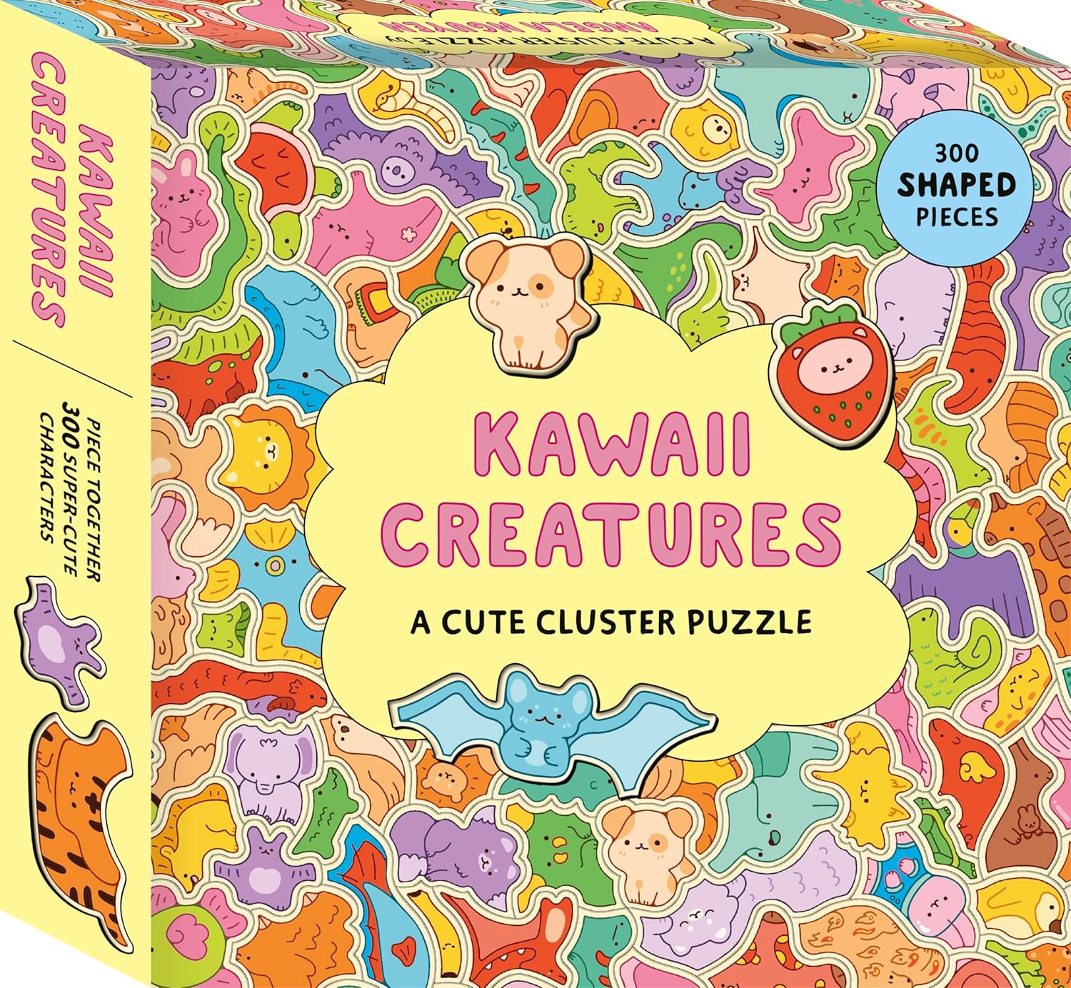 Amazon.com: Kawaii Creatures: A Cute Cluster Puzzle: 300 Shaped Pieces ...