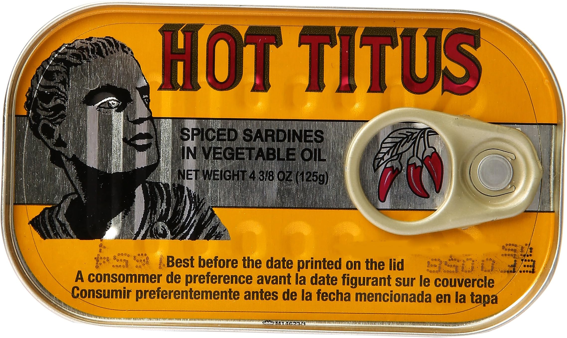 Amazon.com: Titus Sardines 4.4 Ounce (125g) 10 Packs : Grocery ...