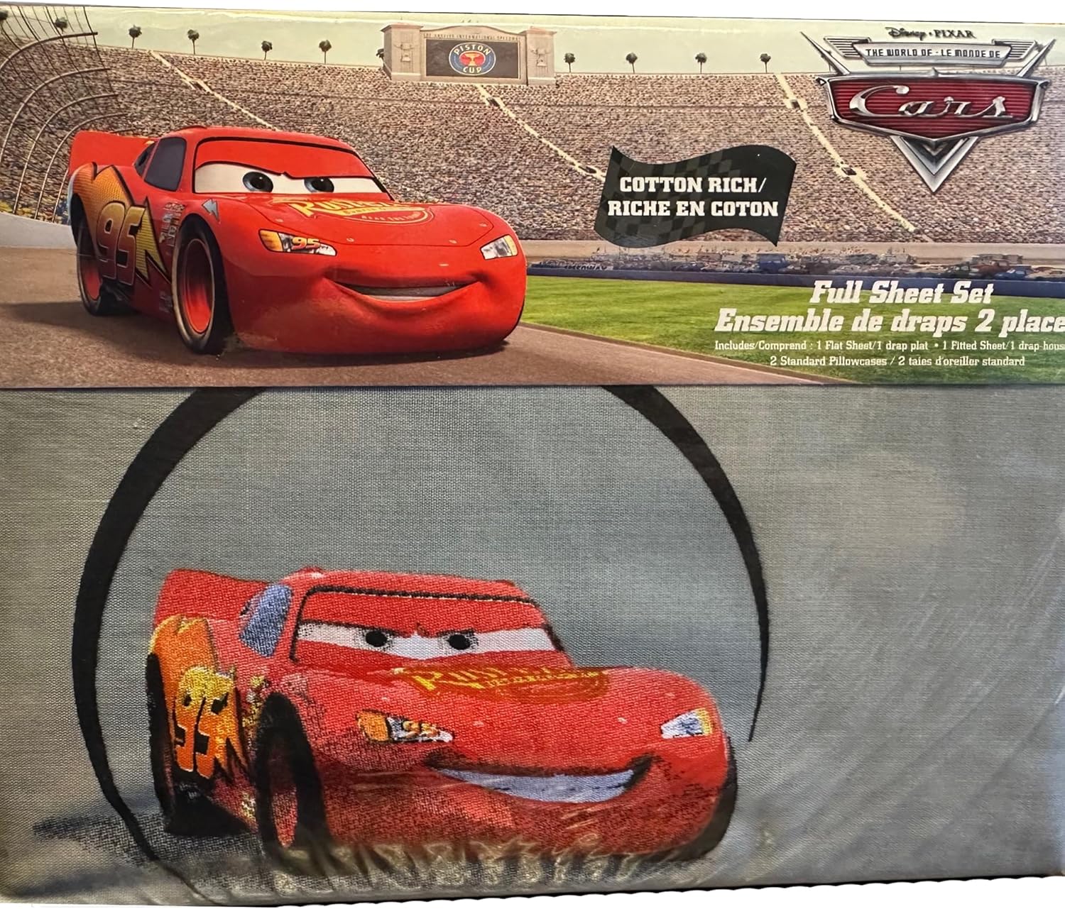 Disney Pixar Cars 2 Full Sheet Set - Vibrant Bedding for Kids