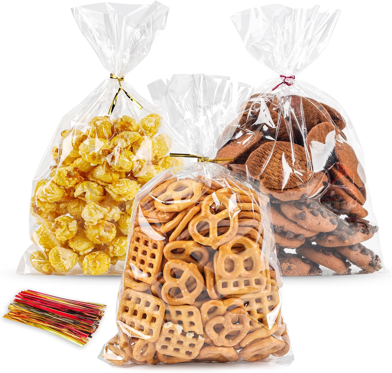 Amazon.com: NPLUX 200 Pack Cellophane Bags Small Plastic Cookie Bag ...