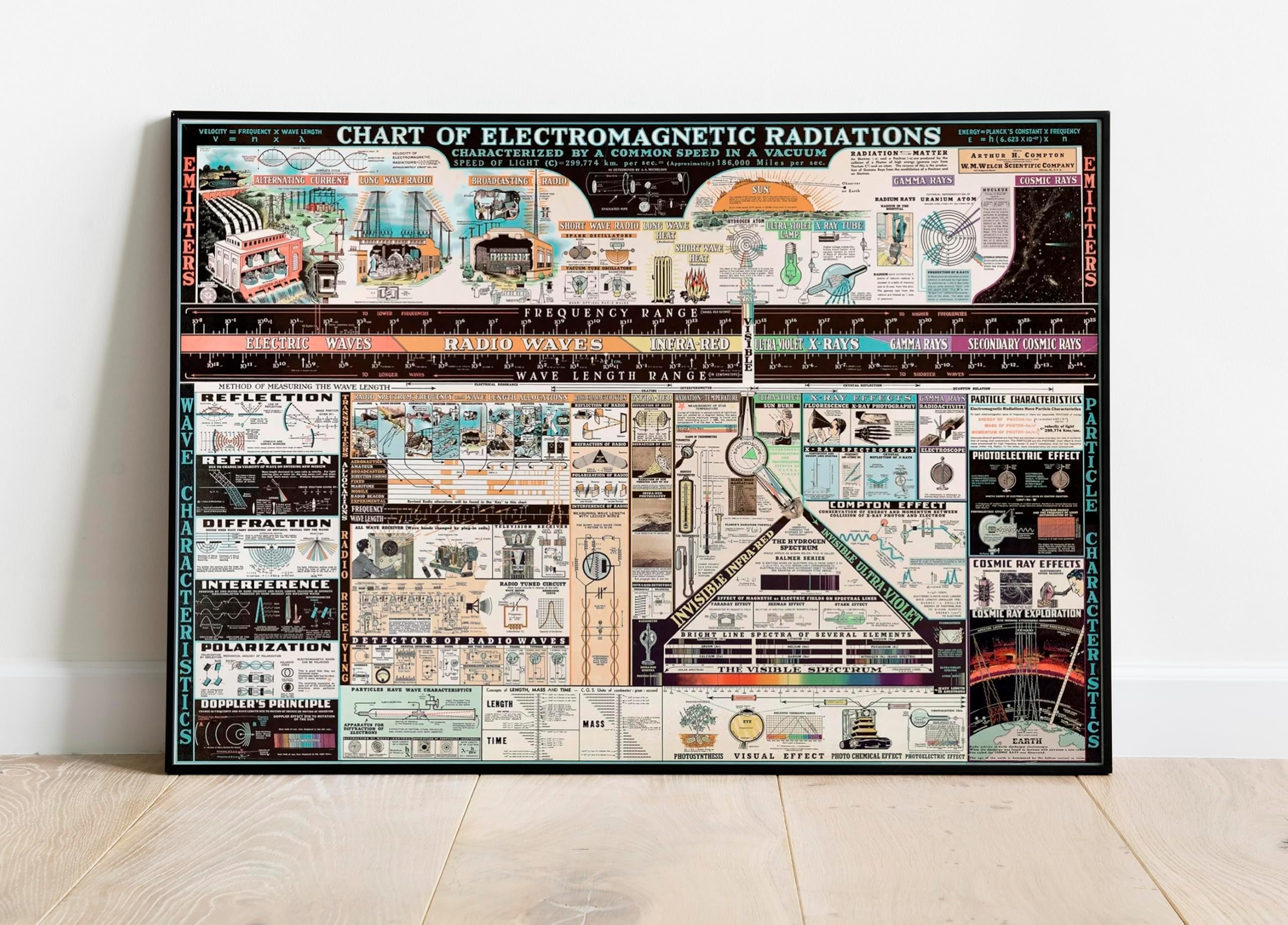 Amazon.com : Daydream Education The Electromagnetic Spectrum Poster ...