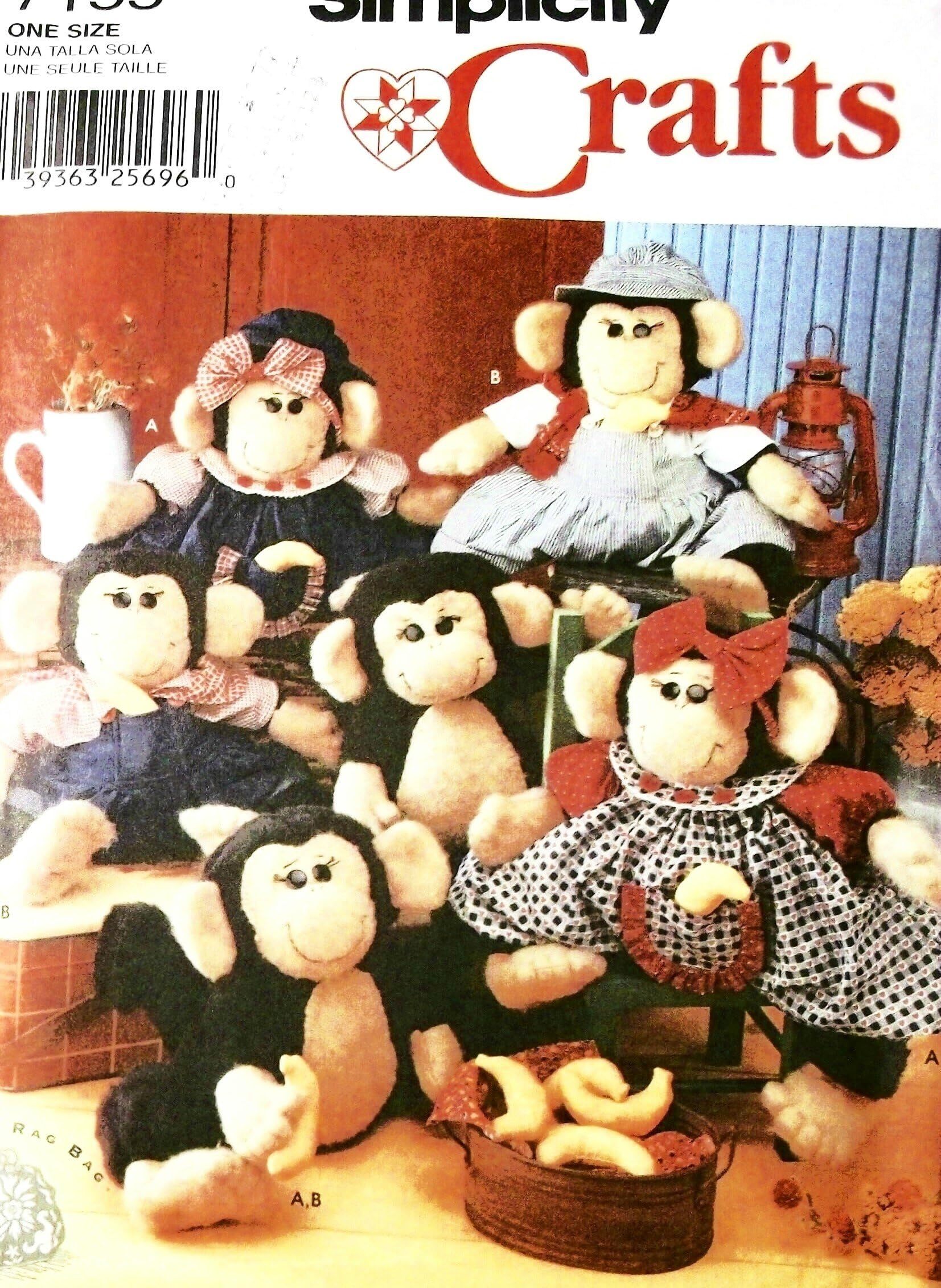 Amazon.com: Simplicity Sewing Pattern - 7155 - Use to Make - Stuffed ...