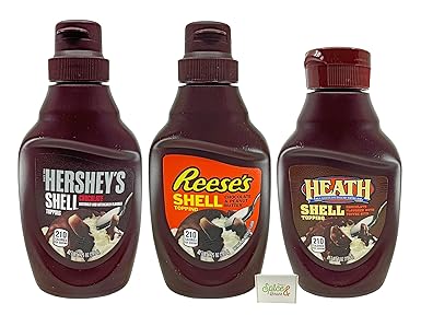 Amazon.com: Dessert Topping Shell Syrup 3 Pack | Hershey's Chocolate (7 ...