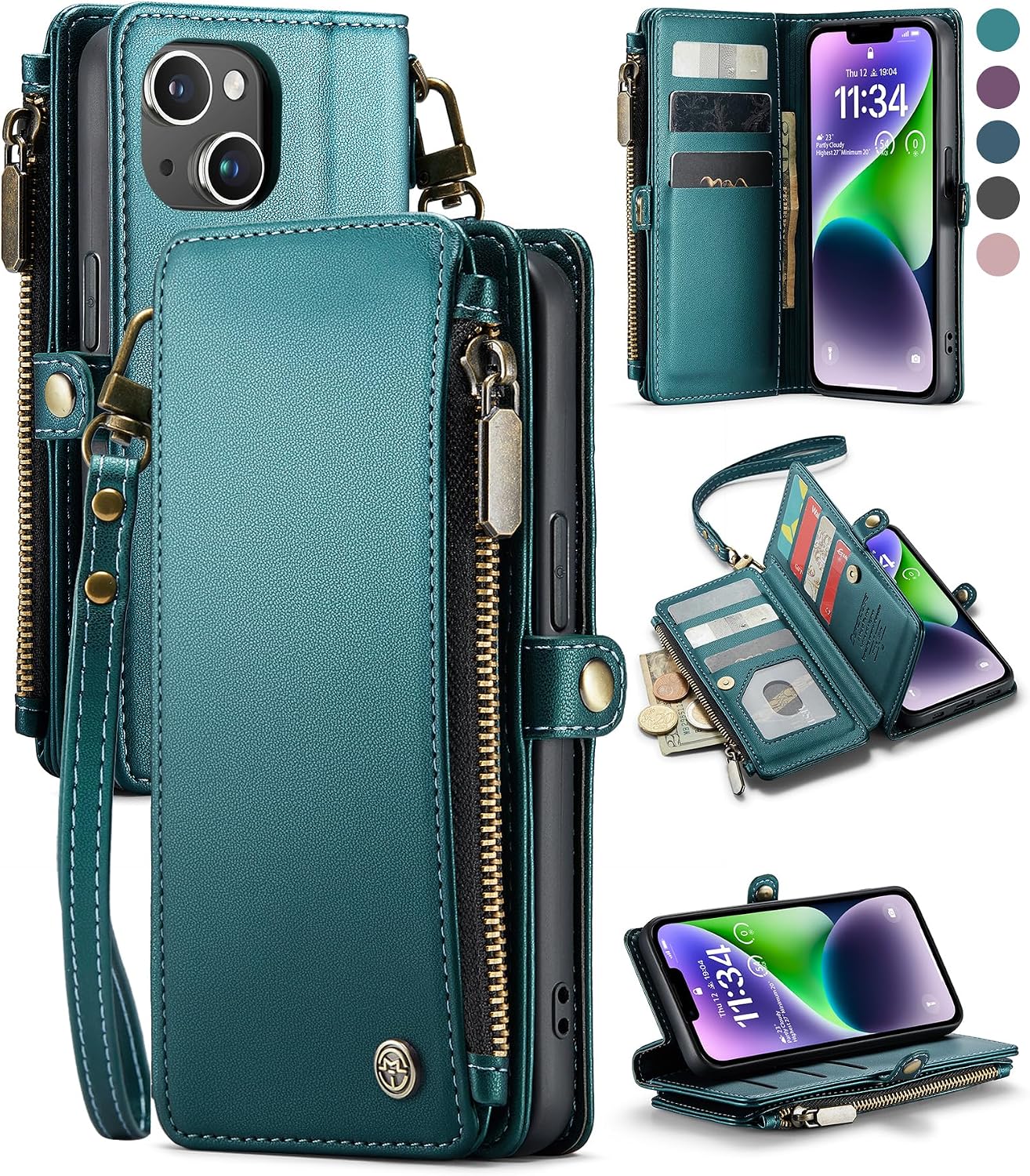 Amazon.com: Defencase for iPhone 14 Plus Case, RFID Blocking for iPhone ...
