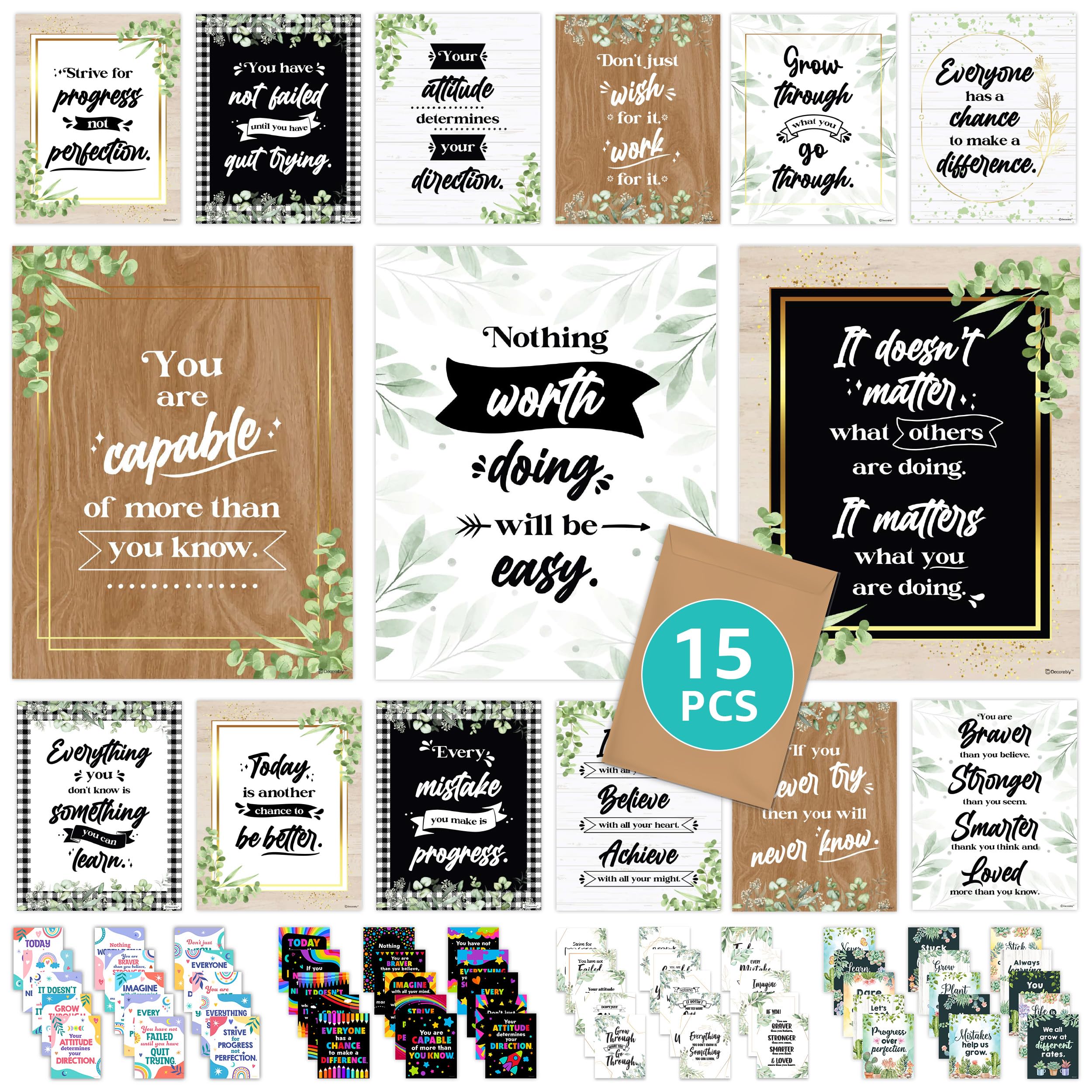 Snapklik.com : Decorably 15 Farmhouse Themed Motivational Wall Decor ...