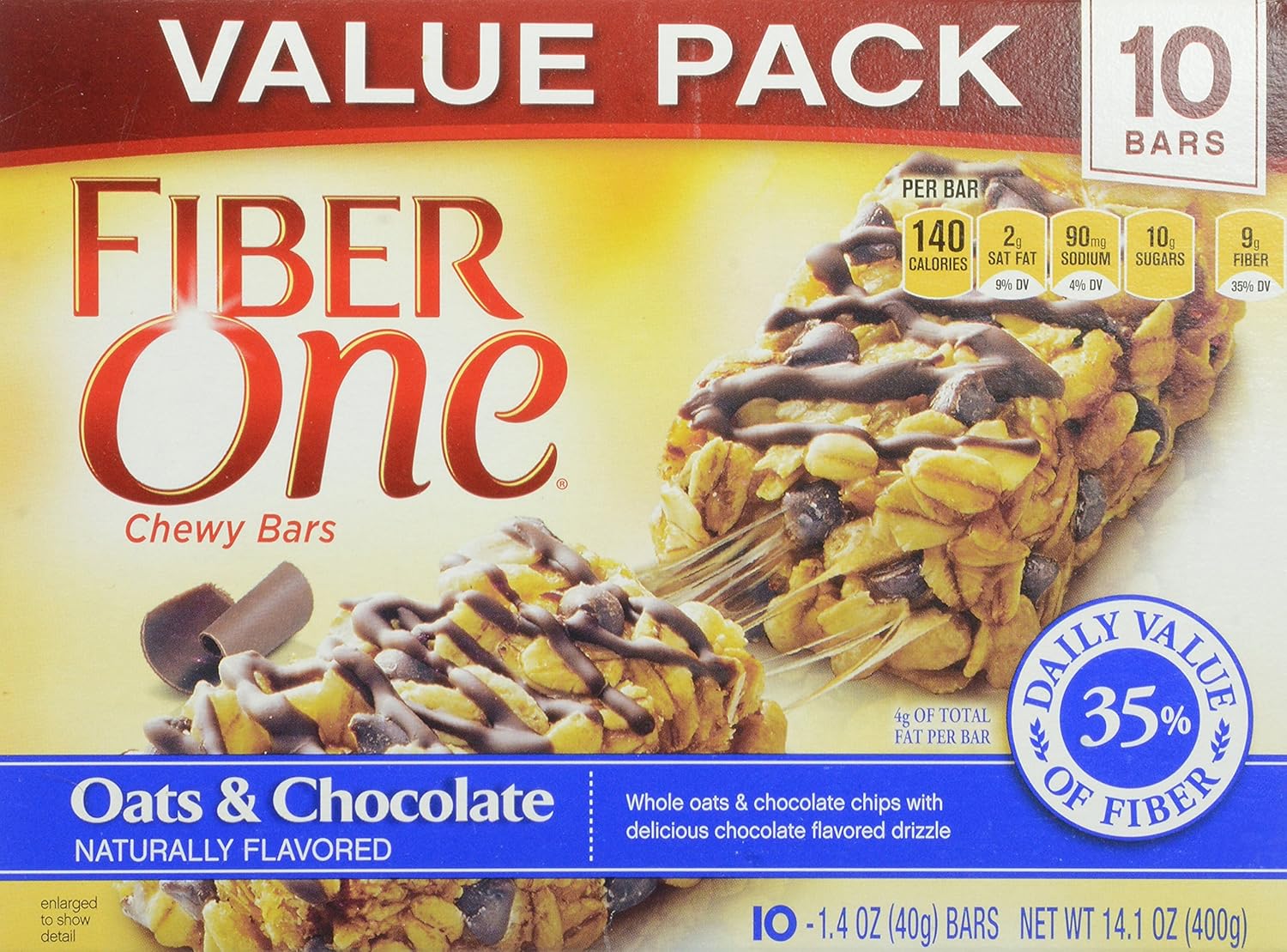 Amazon.com: Fiber One Snacks Fiber One Oats and Chocolate Chewy Bars ...