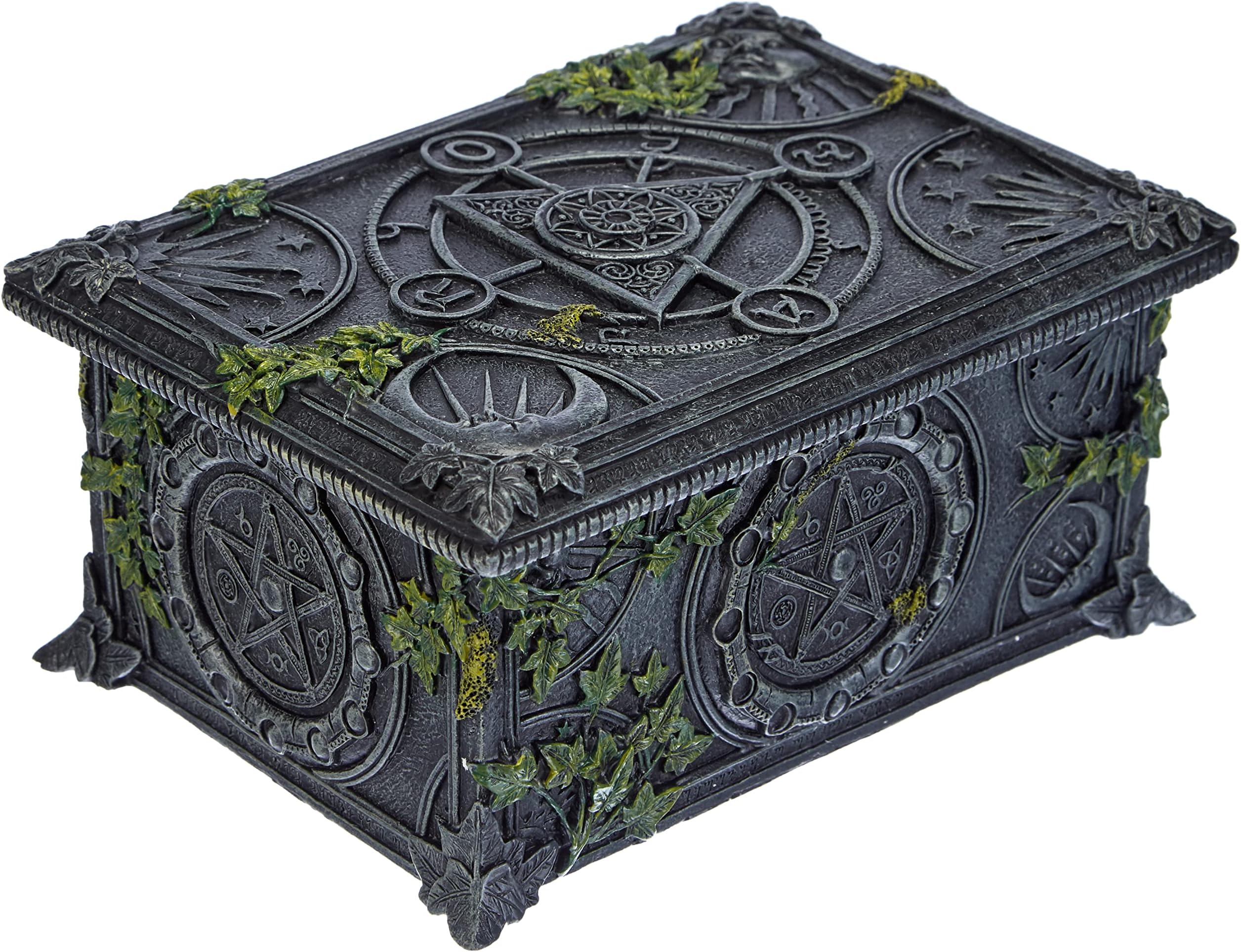 Nemesis Now Familiar Spell Black Cat Sigil Trinket Box 13.7cm : Amazon ...