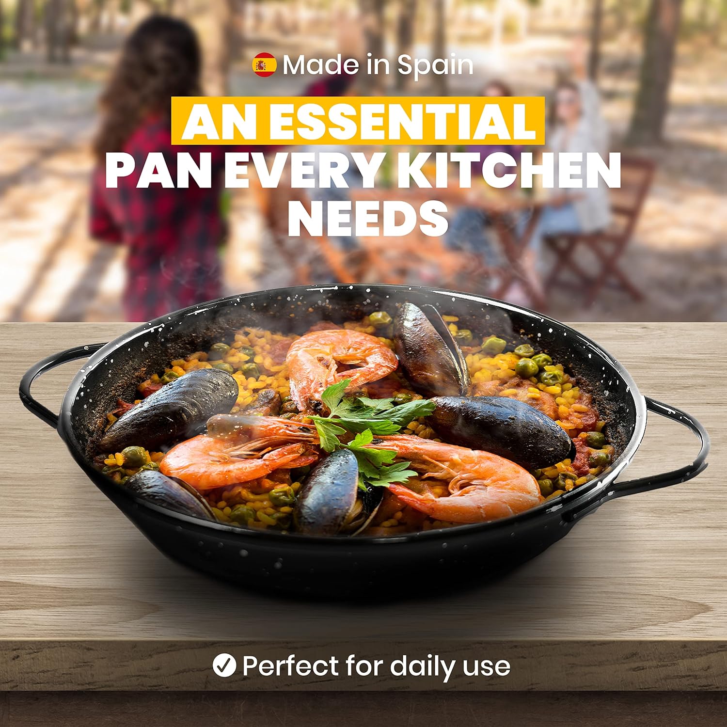 Enameled Casserole | Fry Pan | Ovenproof Skillet | Perfect for Cooking ...