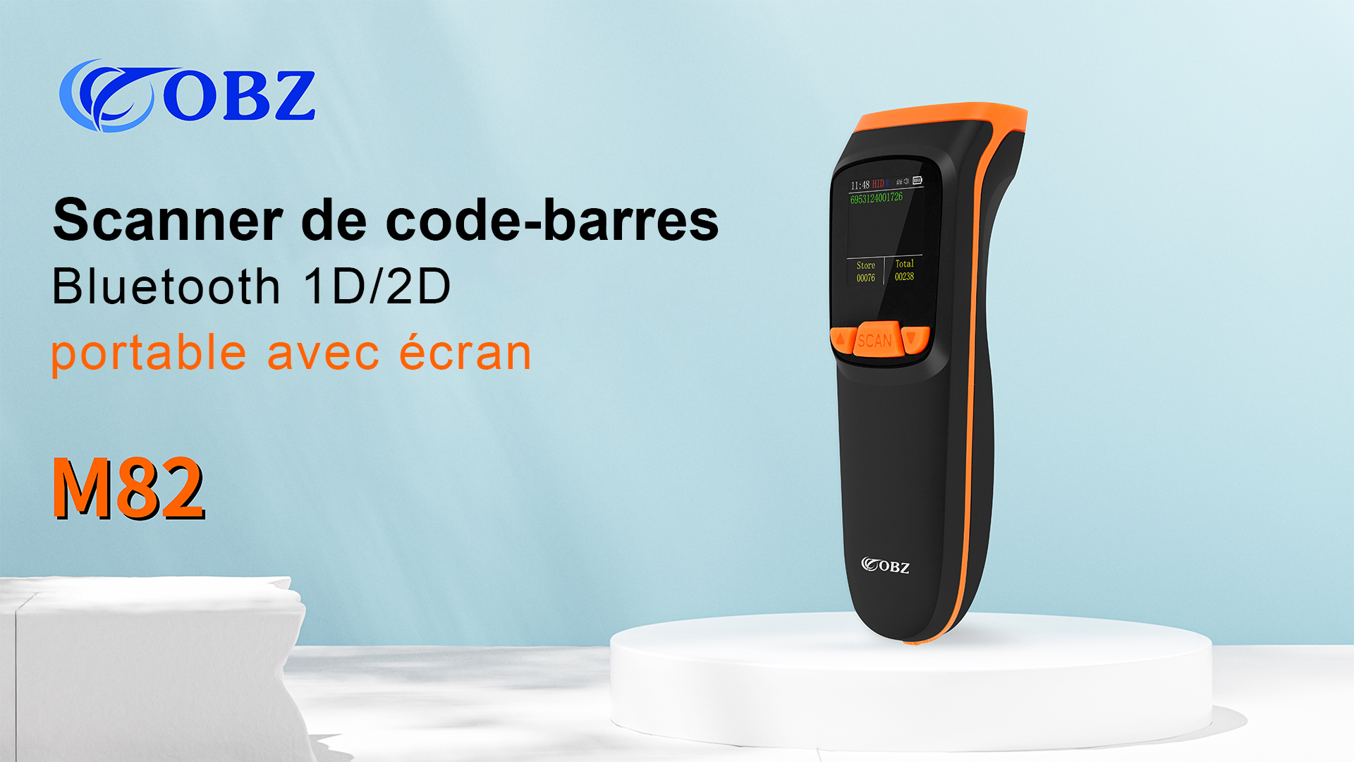 Douchette Code Barre OBZ Compatible Smartphone Scanner Code-Barres OBZ ...