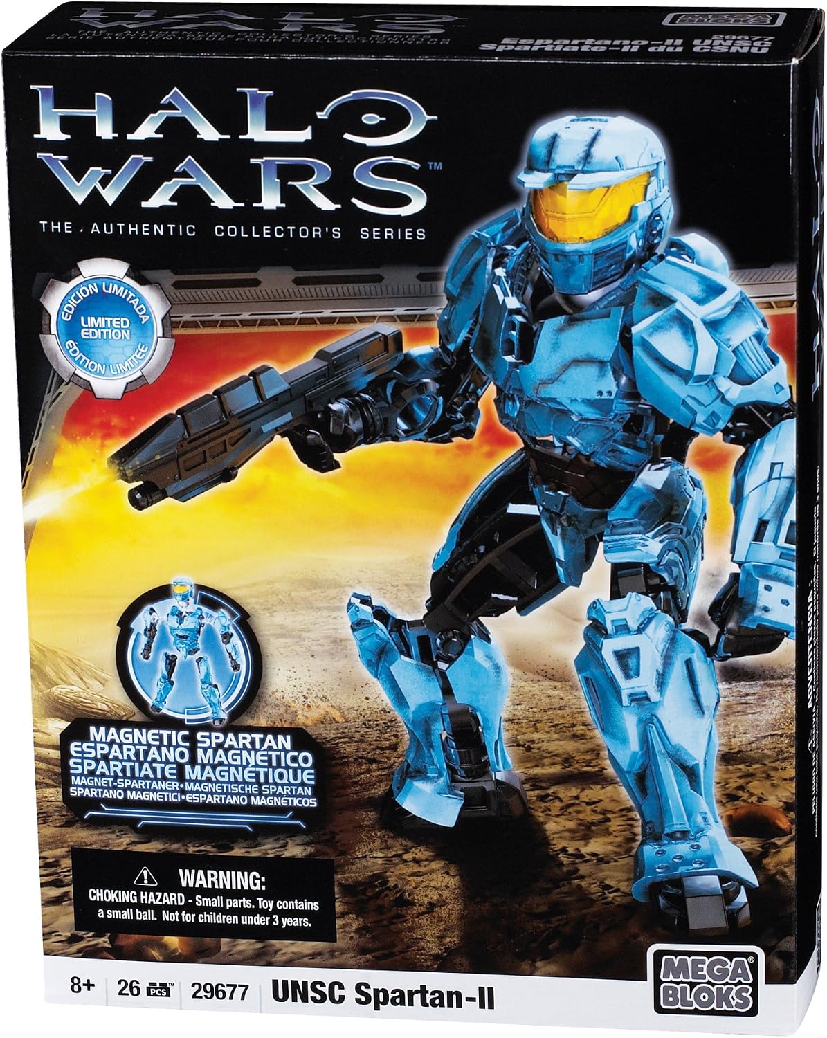 Mega Bloks Magnext Halo Metalon Cyan Spartan (Special Edition) : Amazon ...