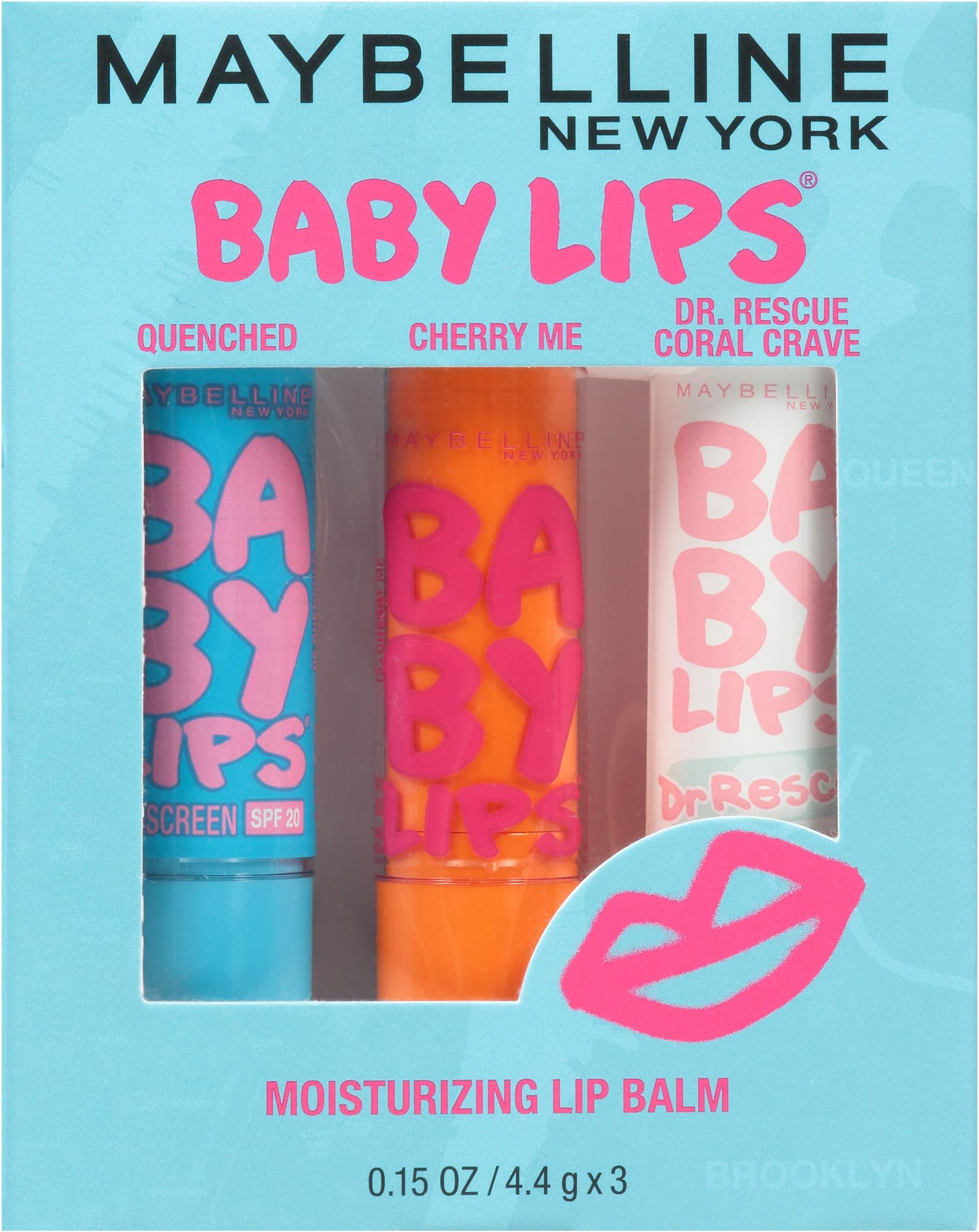 Amazon.com : Maybelline Baby Lips Moisturizing Lip Balm Quenched SPF 20 ...