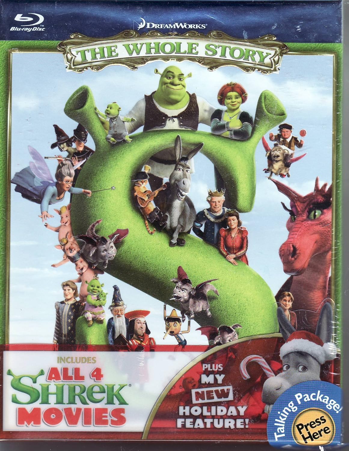 Shrek The Whole Story Includes All 4 Shrek Movies Plus New Holiday ...