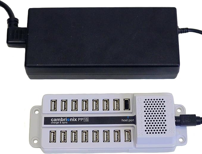 Datamation Systems Cambrionix PowerPad15S 15-Port USB Sync & Charge ...