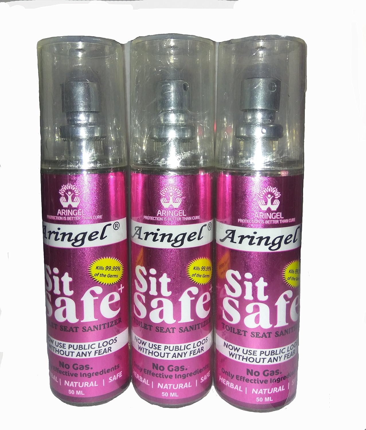 Aringel Sit Safe Toilet Seat Sanitizer (Pack of 3, 150ml) : Amazon.in ...