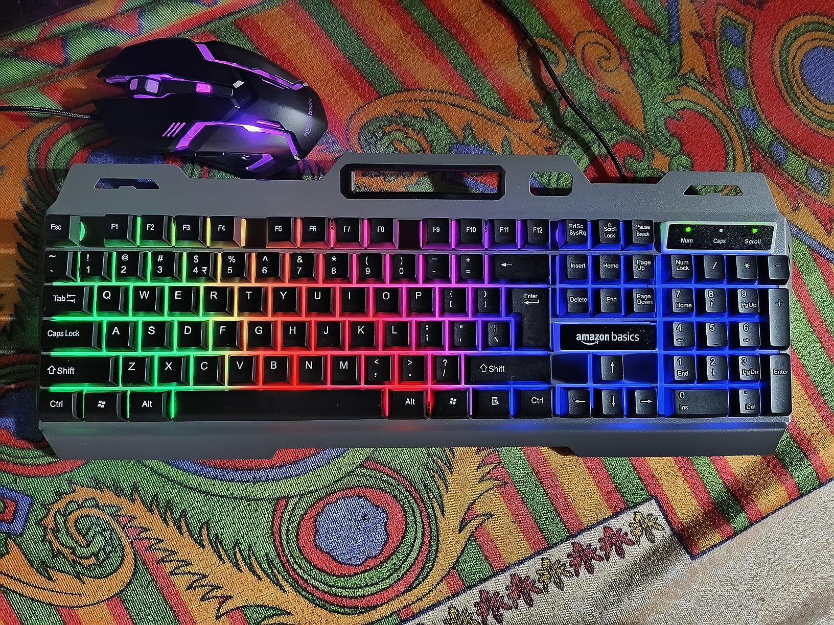 Amazon.in: Buy (Refurbished) Amazon Basics Wired Gaming Keyboard and ...