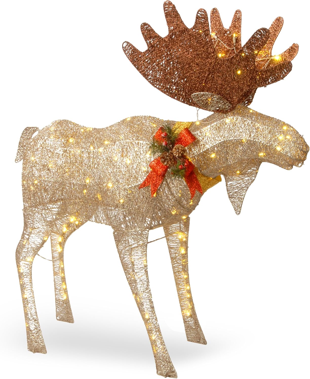Amazon.com: National Tree 48 Inches Crystal Splendor Pine Moose : Home ...